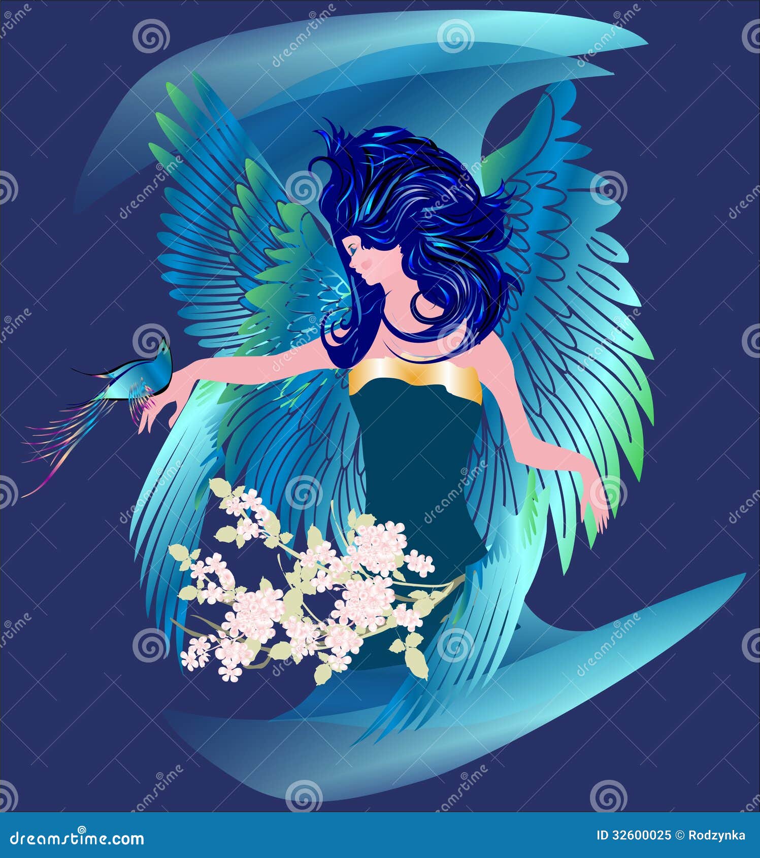 Angel stock illustration. Illustration of angel, abstract - 32600025