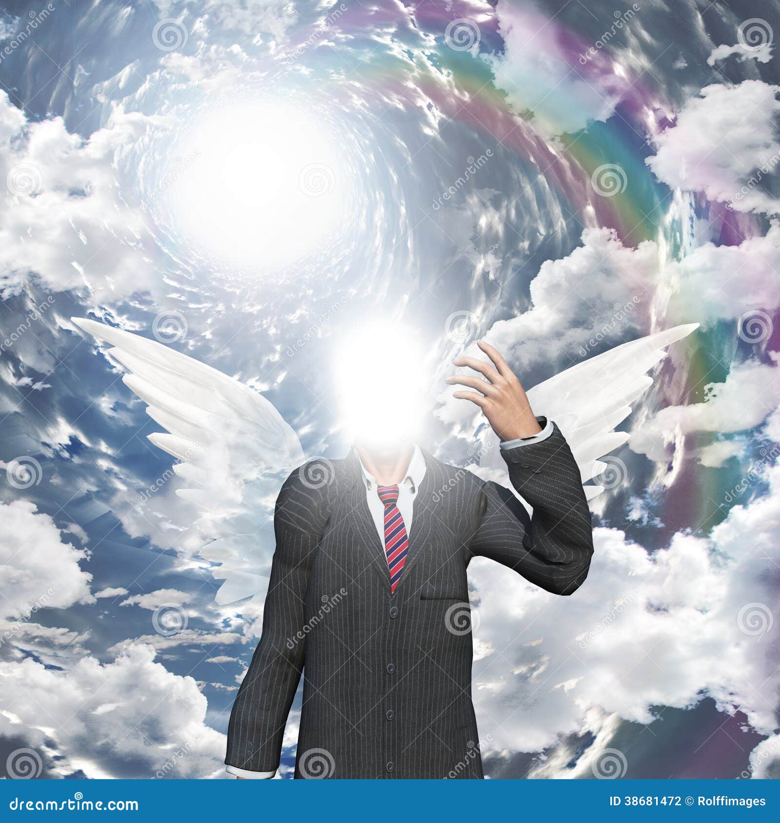 Angelic Presence And Tunnel Of Light Stock Photography | CartoonDealer ...