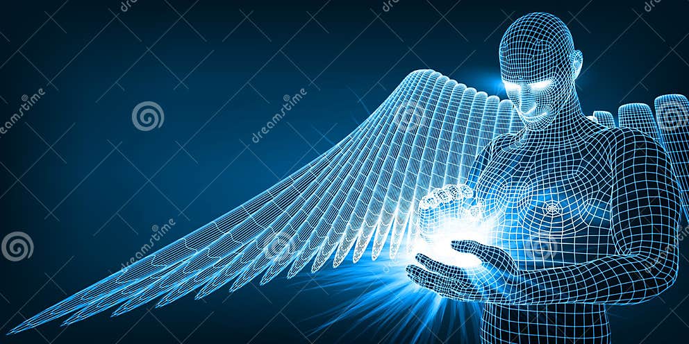 The Angel of Artificial Intelligence Keeping in Hands Future of ...