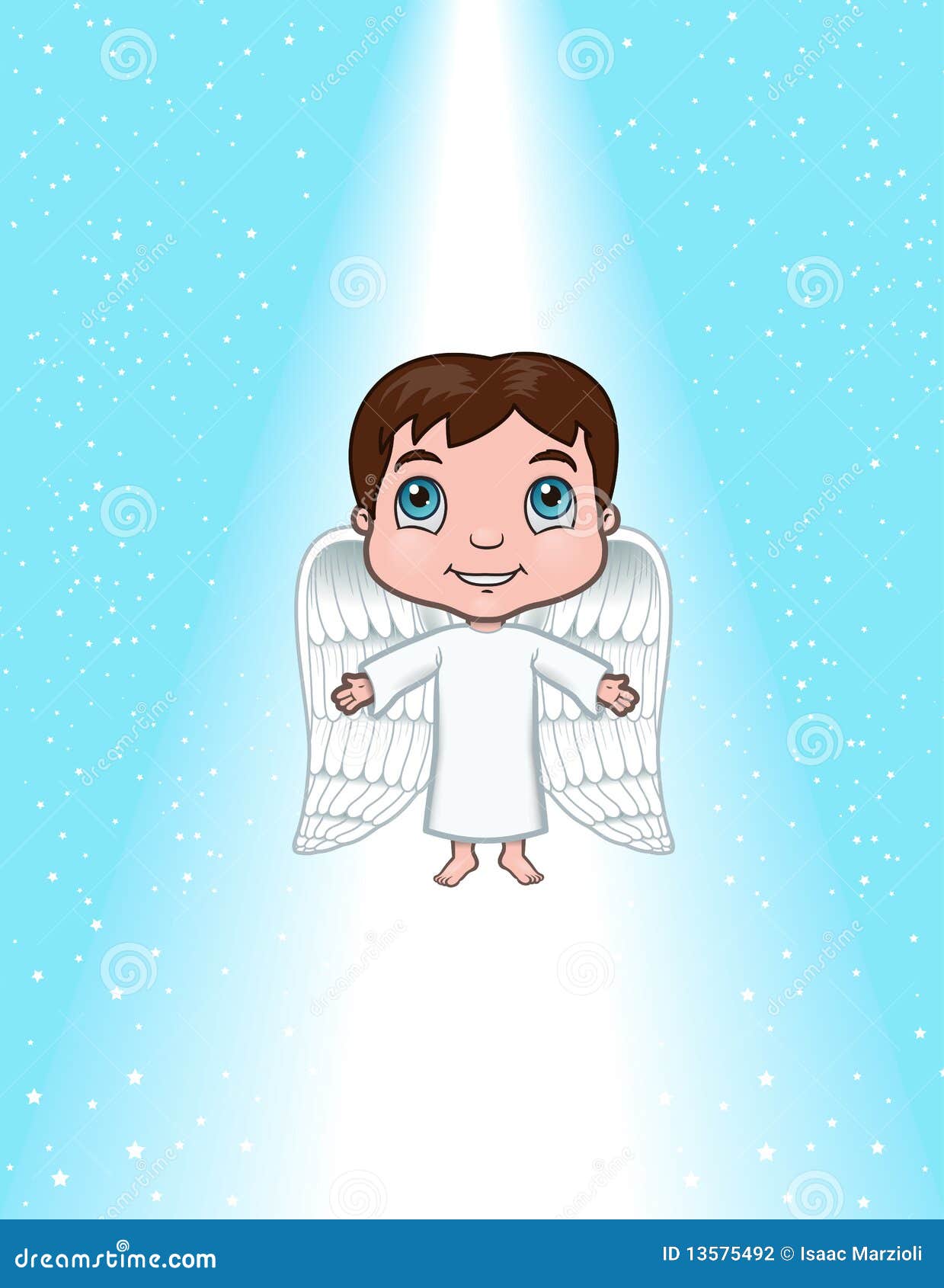 Angel ascending stock vector. Illustration of fantasy - 13575492