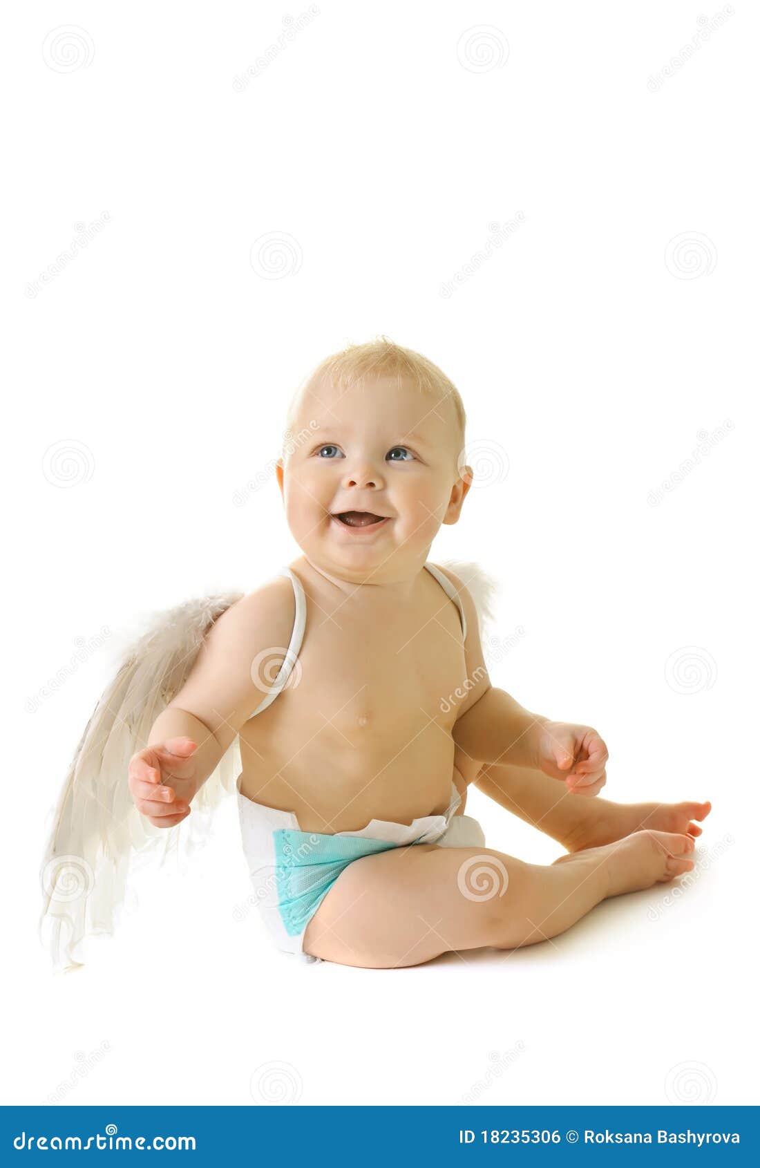 Angel baby stock photo. Image of angel, look, beauty - 18235306
