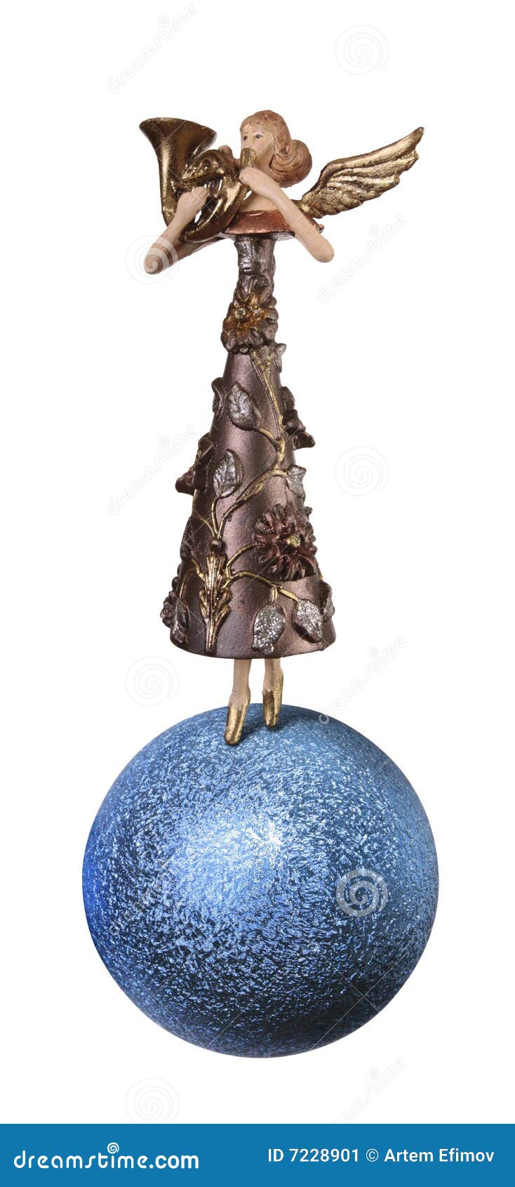 Angel on the ball stock image. Image of antique, globe - 7228901