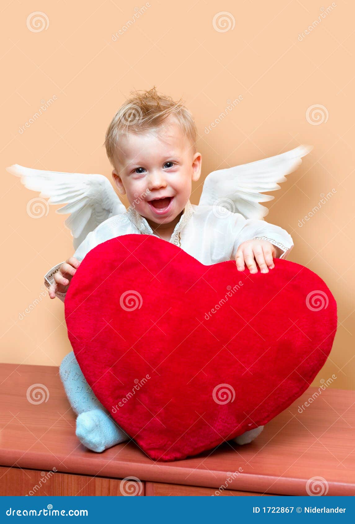 Angel boy stock image. Image of velvet, open, love, design - 1722867