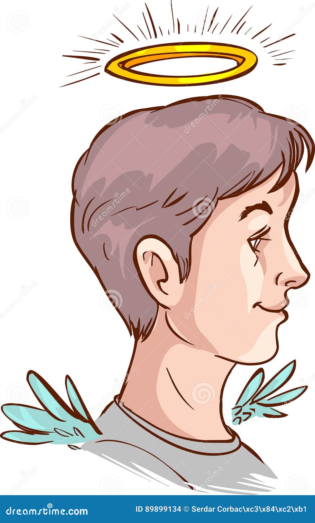 Angel Boy Character Icon Vector Stock Vector - Illustration of angel ...