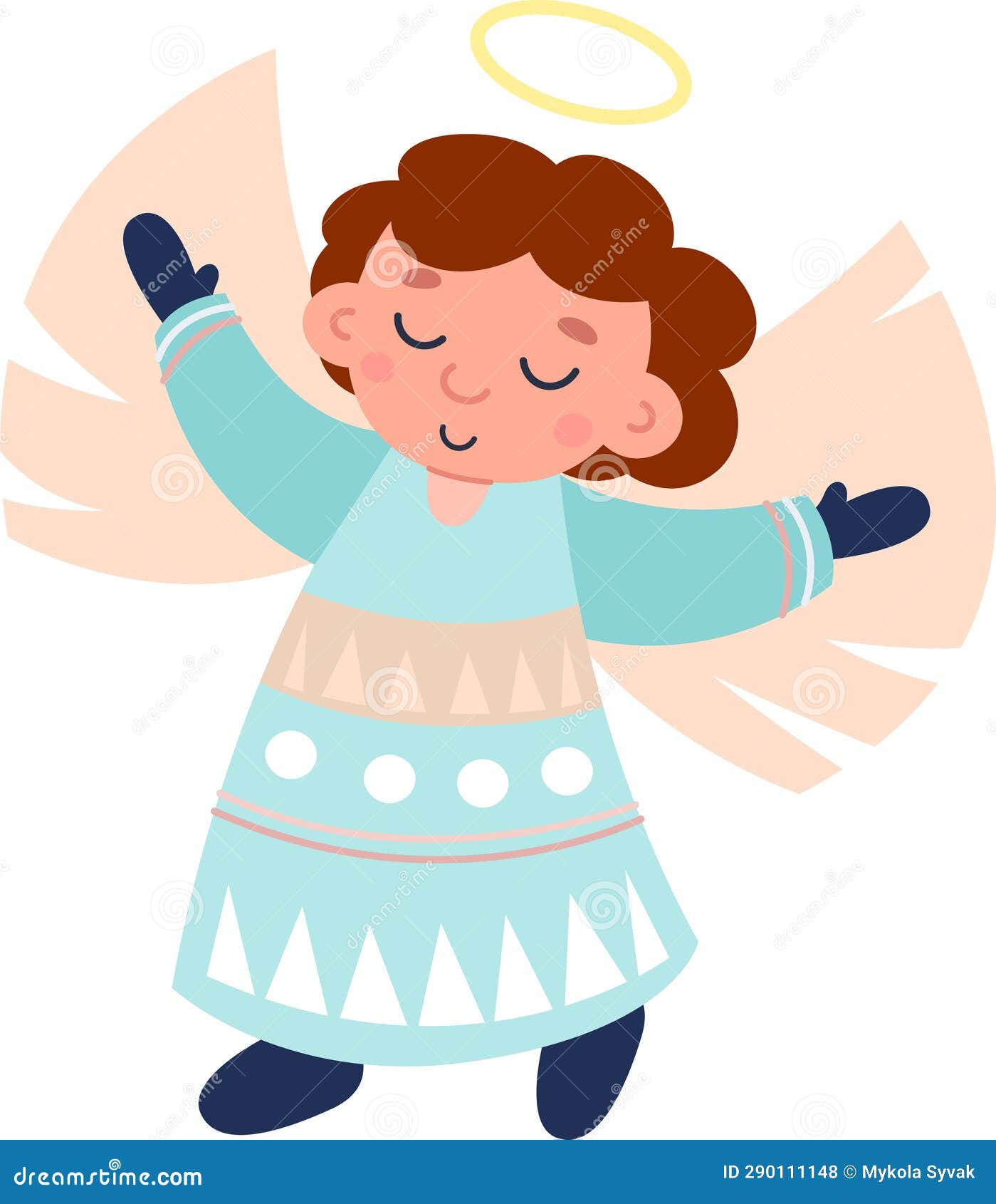 Angel Boy Character stock illustration. Illustration of white - 290111148