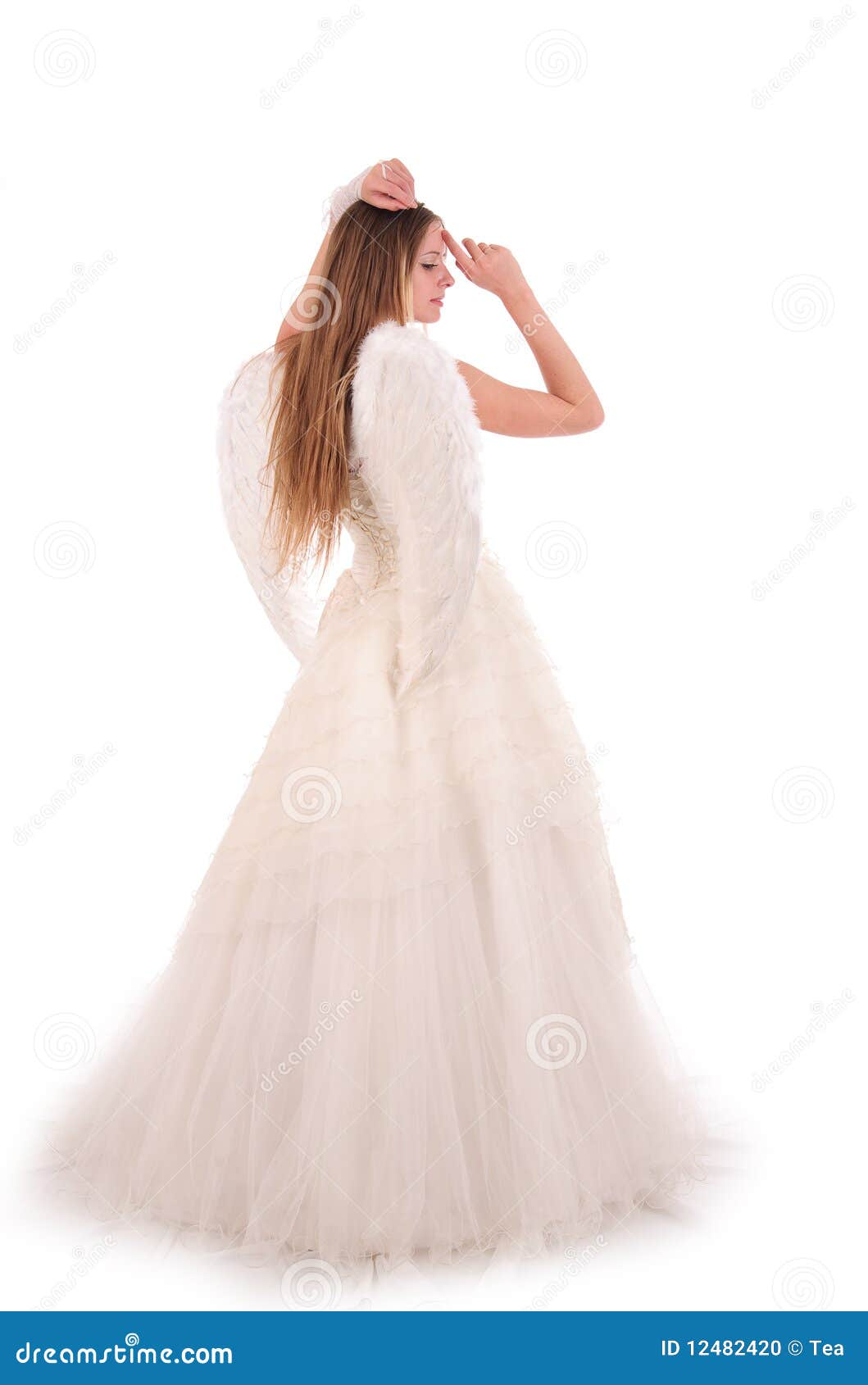 Angel bride stock photo. Image of person, vertical, hair - 12482420