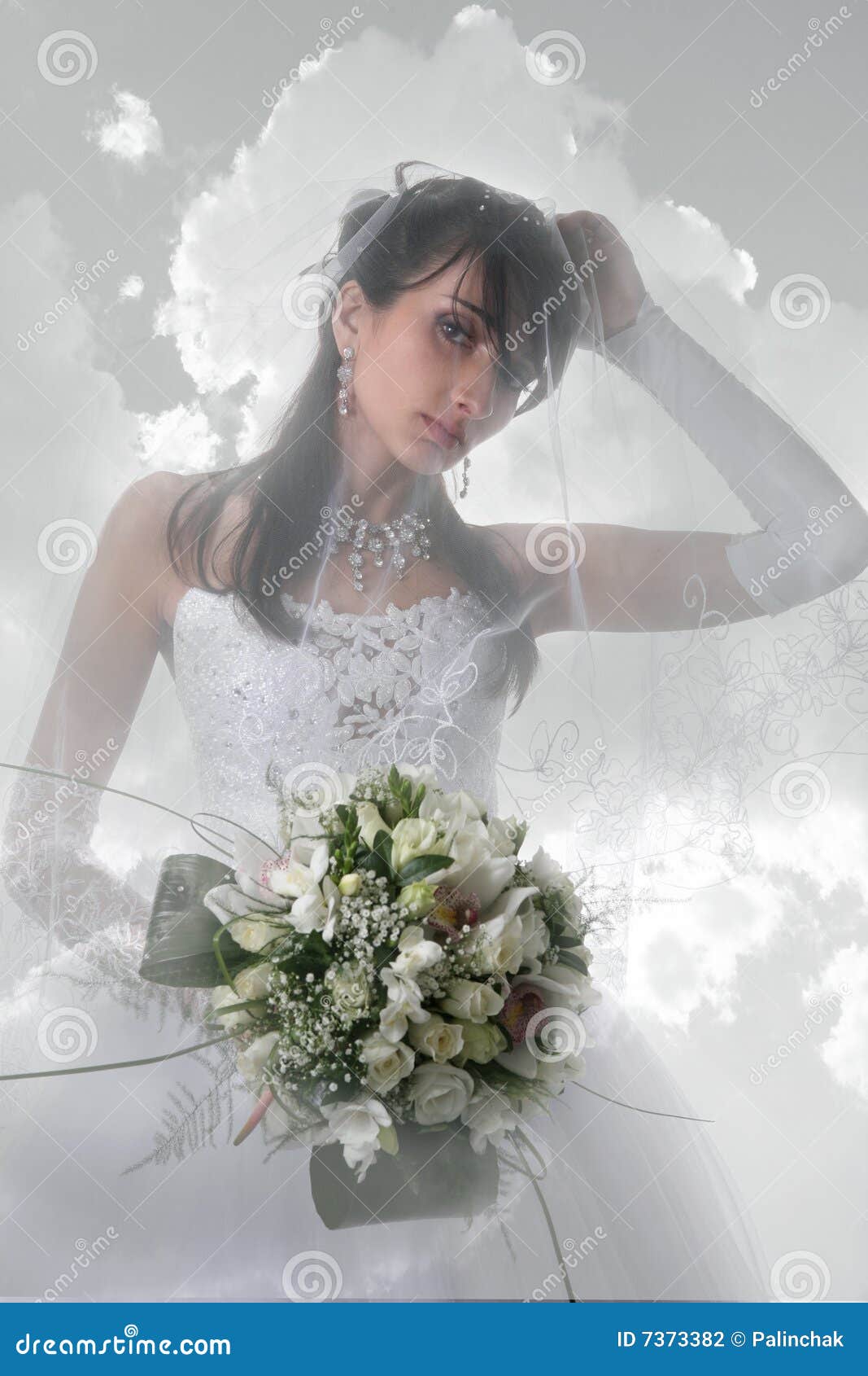 Angel bride stock photo. Image of honeymoon, fashion, engagement - 7373382