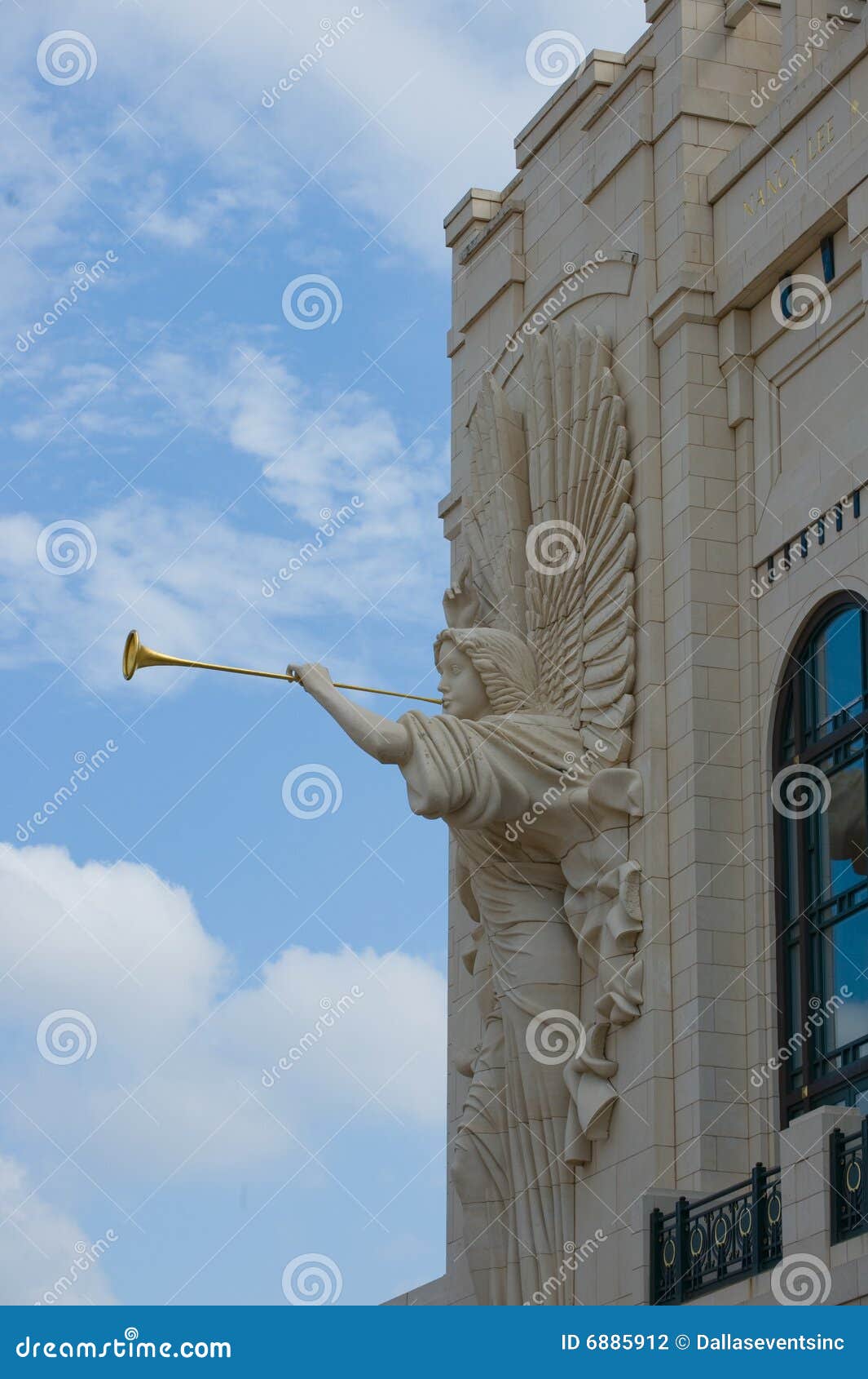 Angel on a building stock photo. Image of design, buildings - 6885912