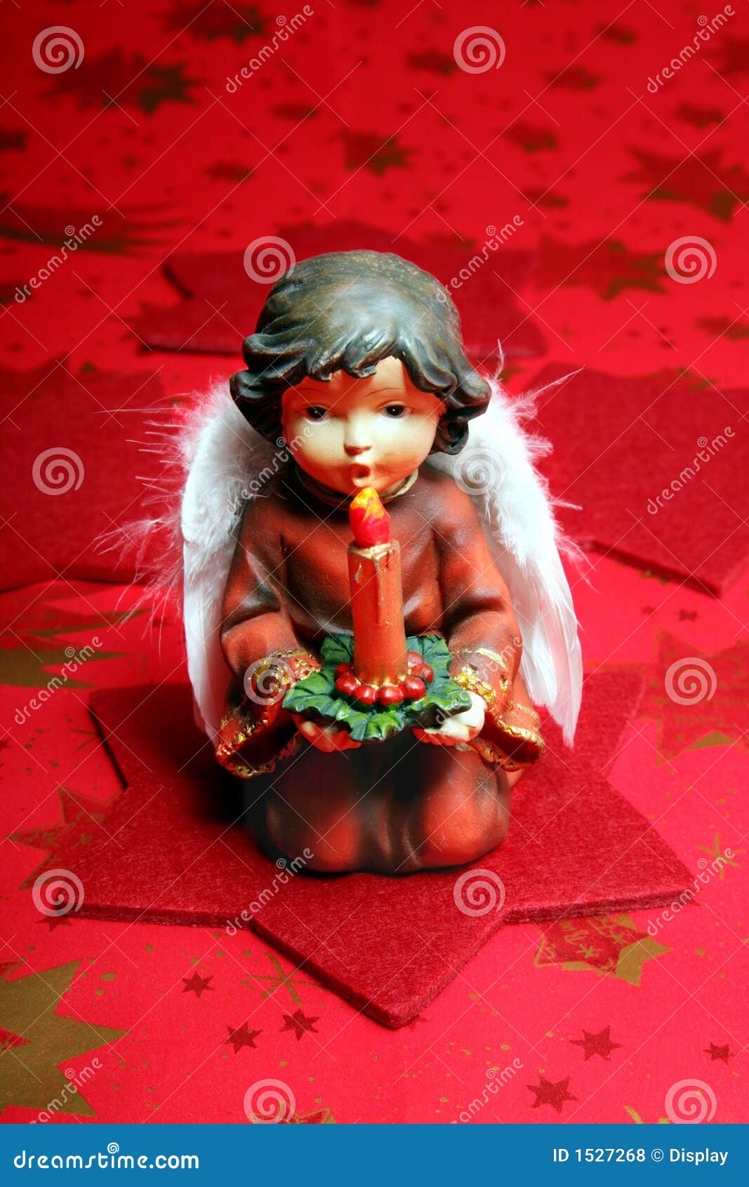 Angel with candle stock photo. Image of childhood, aura - 1527268
