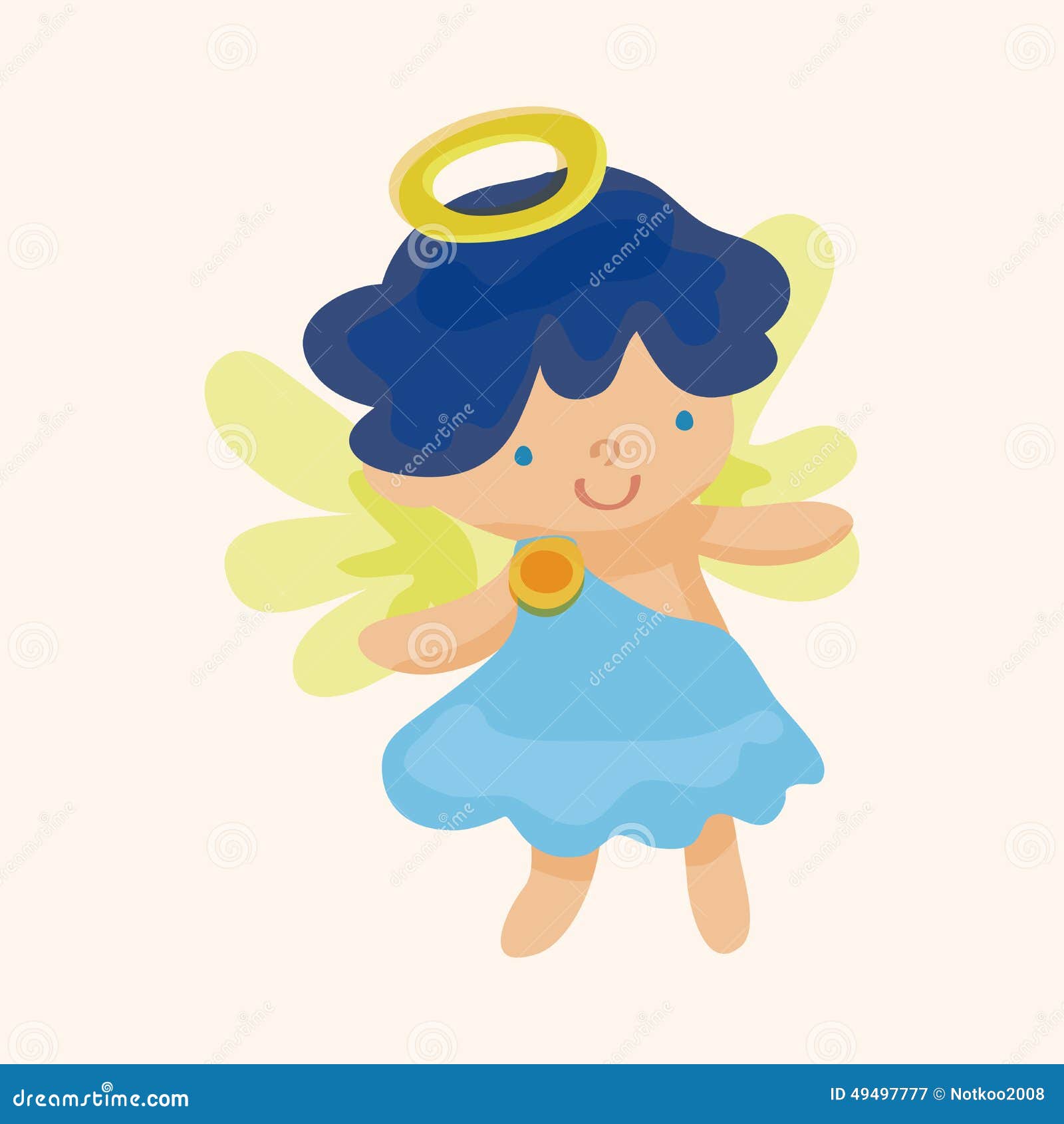 Angel Cartoon Design Elements Vector Stock Vector - Illustration of ...