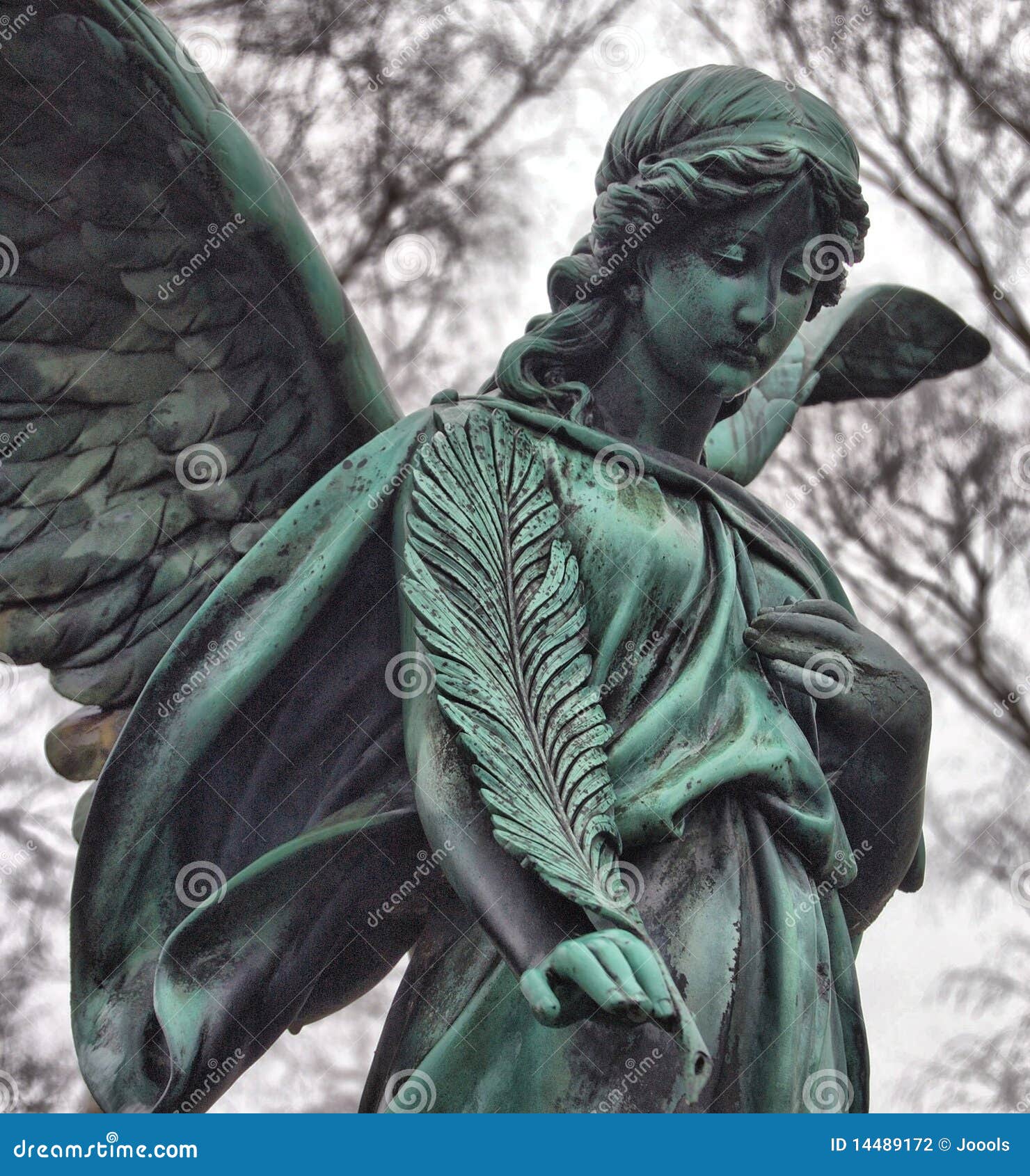 Angel on Cemetery stock photo. Image of death, sculpture - 14489172