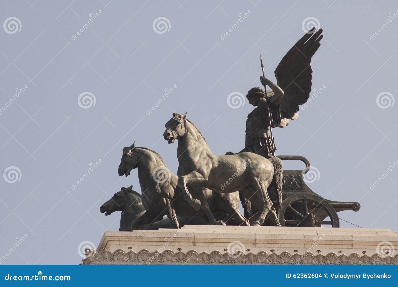Angel on the chariot stock photo. Image of patria, leisure - 62362604