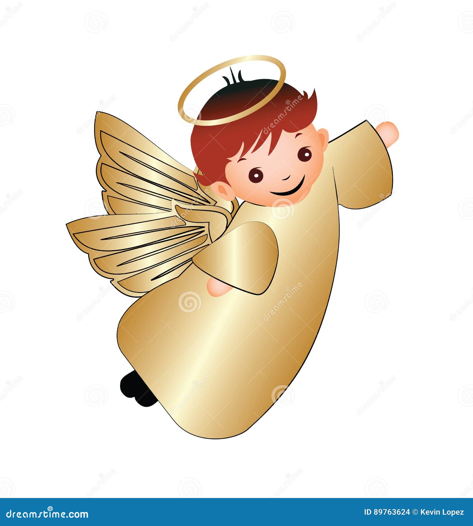 Angel Child Logo ilustração do vetor. Ilustração de menino - 89763624