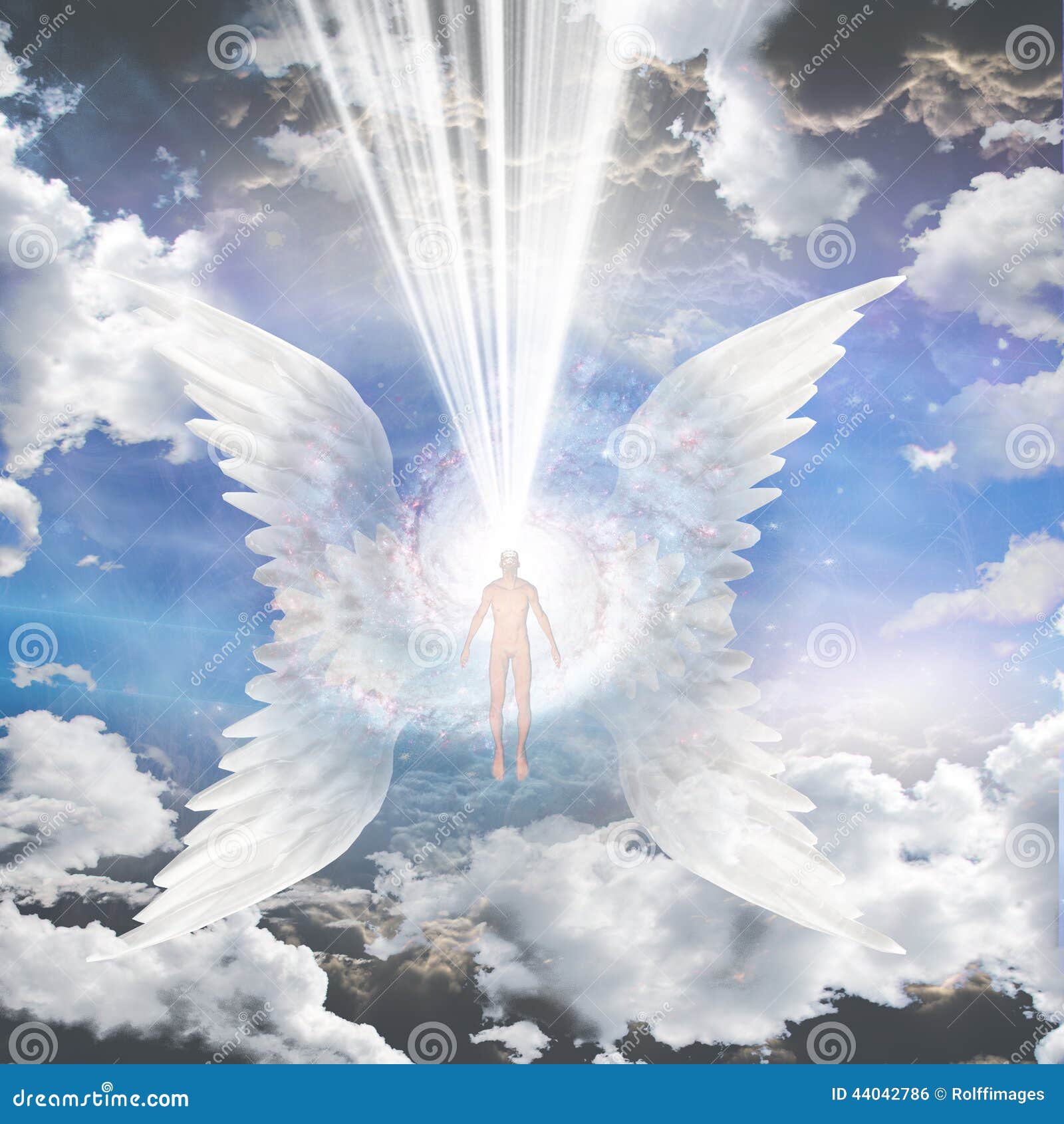 Angel Composed Of Galaxy Stock Photography | CartoonDealer.com #44042786