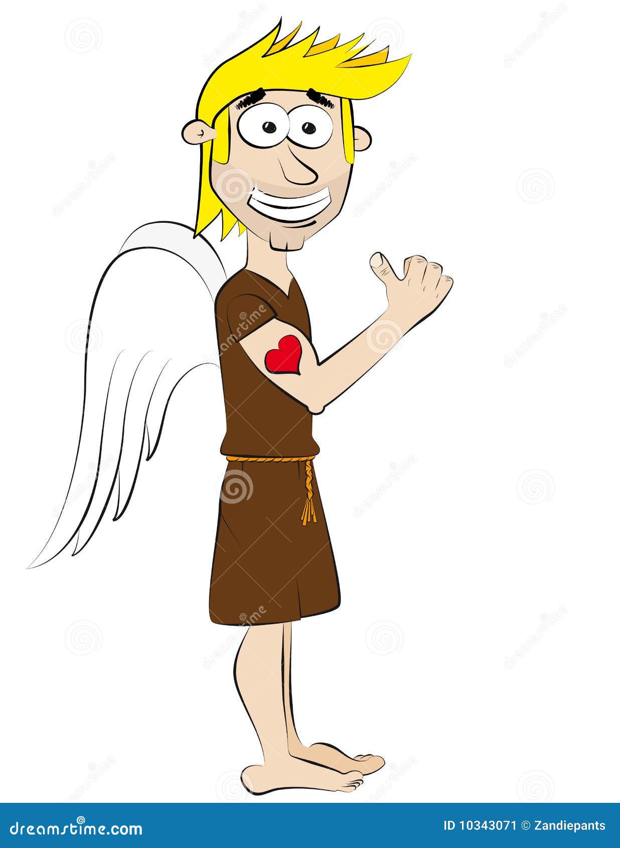 Angel, cool dude stock vector. Illustration of heavenly - 10343071