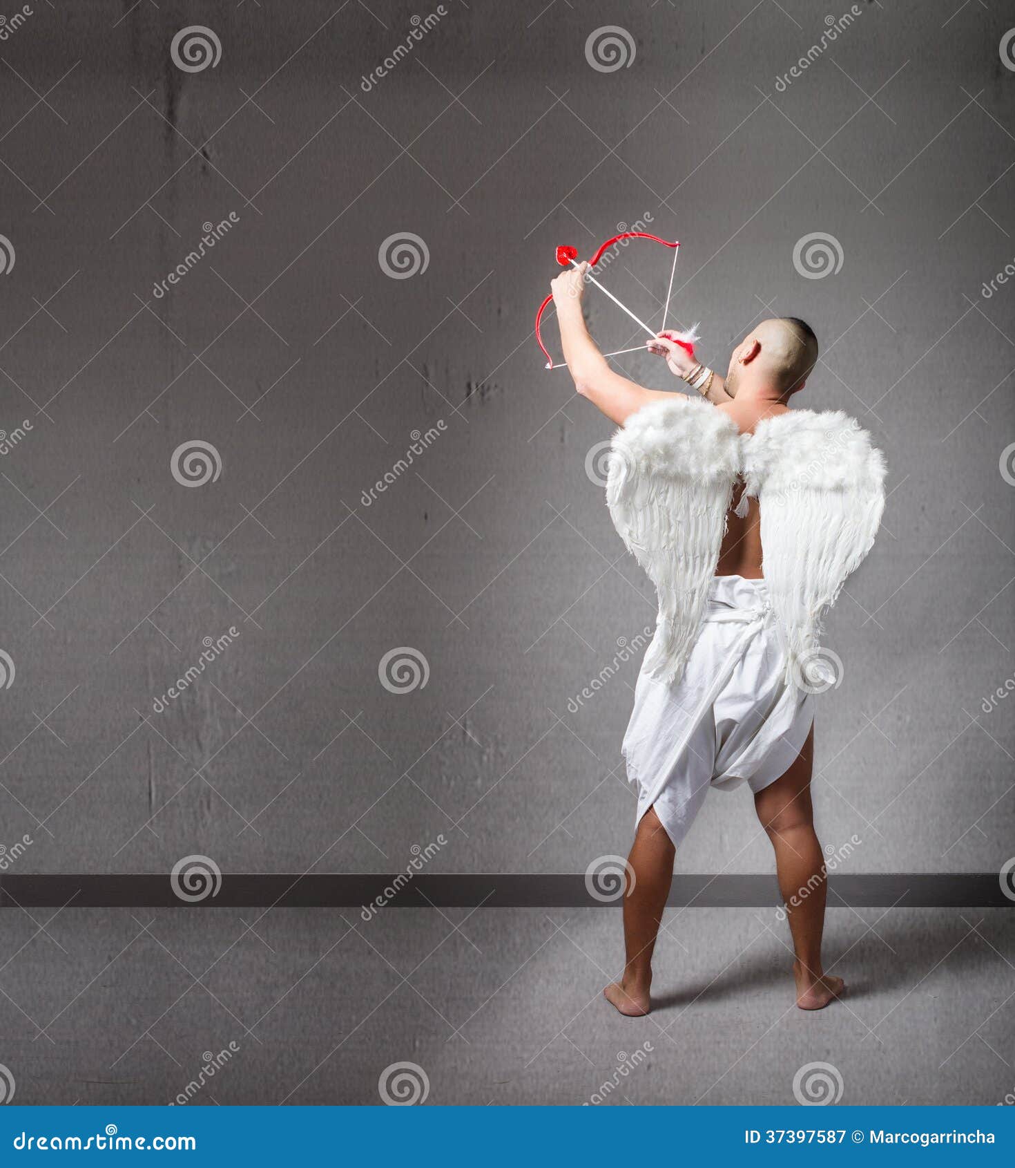 Angel Cupid Ready for Valentine S Day Stock Image - Image of love ...