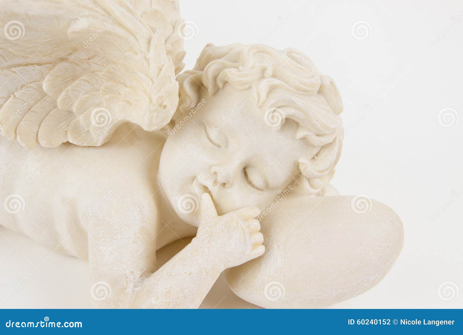 Angel with Curls stock photo. Image of small, lying, figures - 60240152