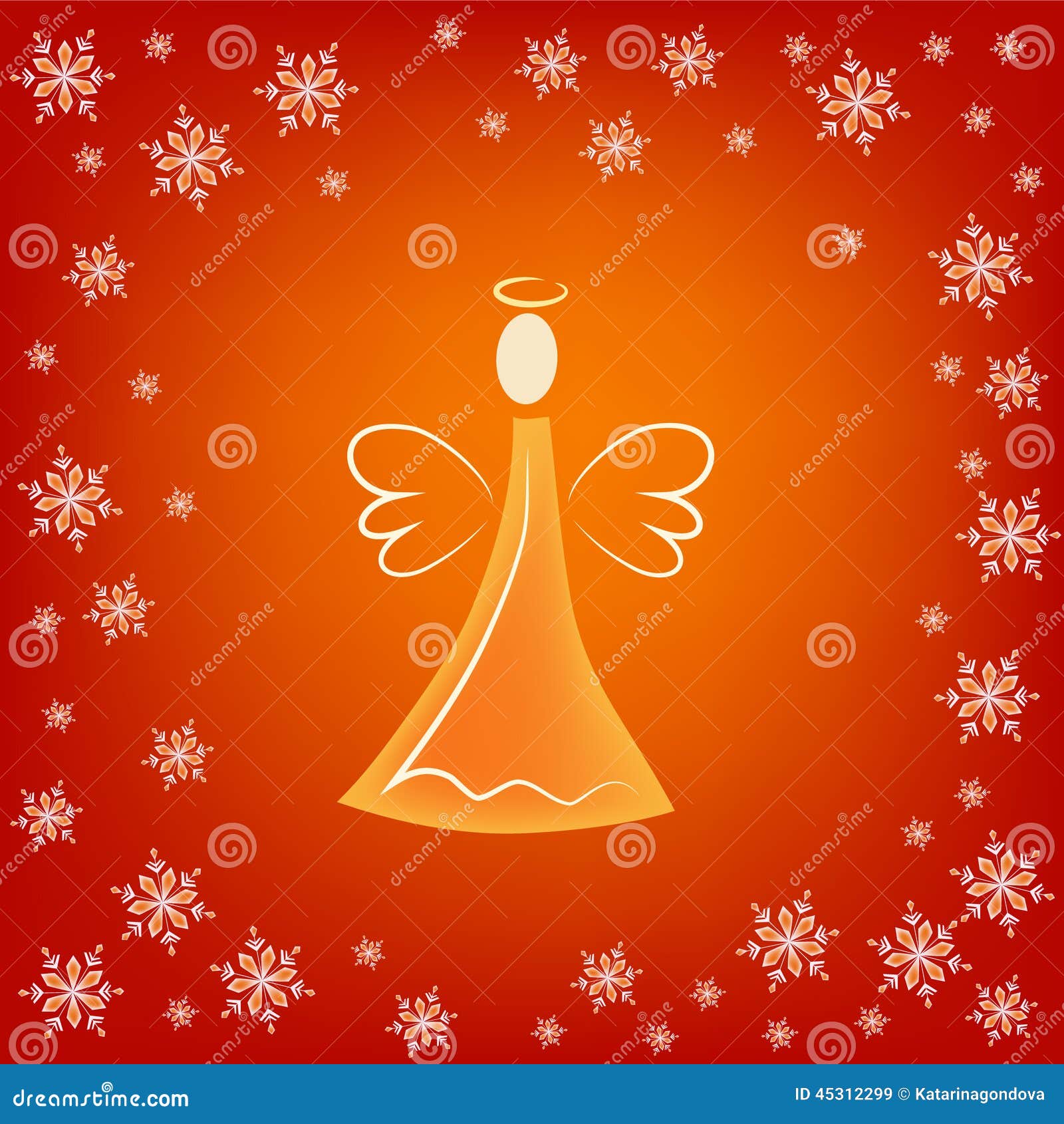 Angel stock vector. Illustration of winter, pray, festive - 45312299