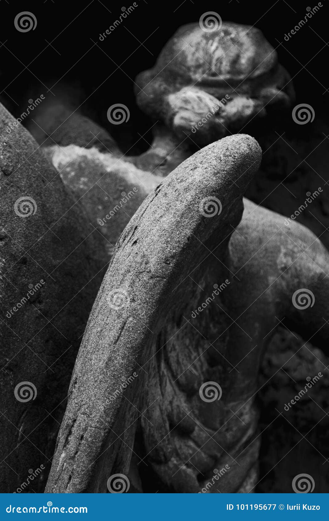 Angel of Death As a Symbol of the End of Life Stock Image - Image of ...