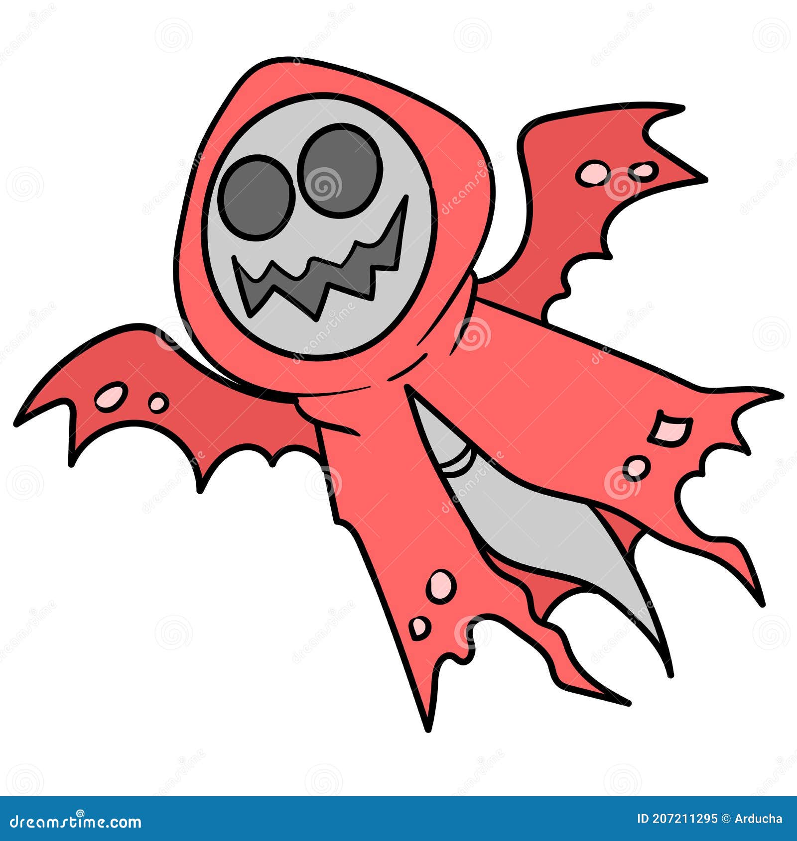 Doodle Death Cap Mushroom, Amanita Icon. Hand Drawn Fly Agaric Vector ...