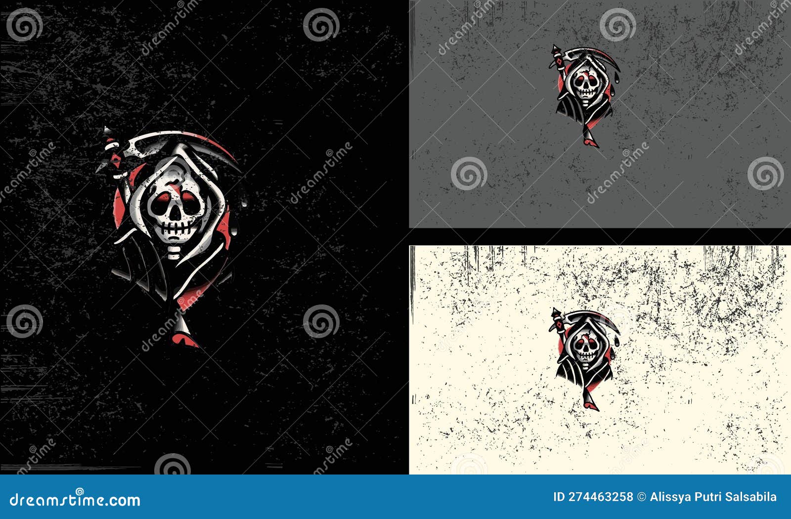Angel of Death and Sword Vector Mascot Design Stock Vector ...