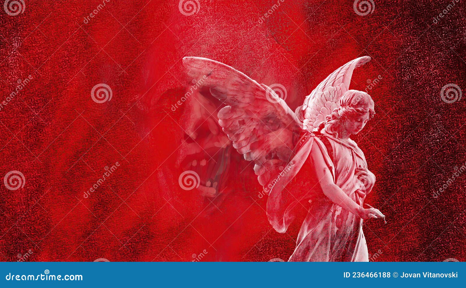Angel of death with wings stock illustration. Illustration of heaven ...