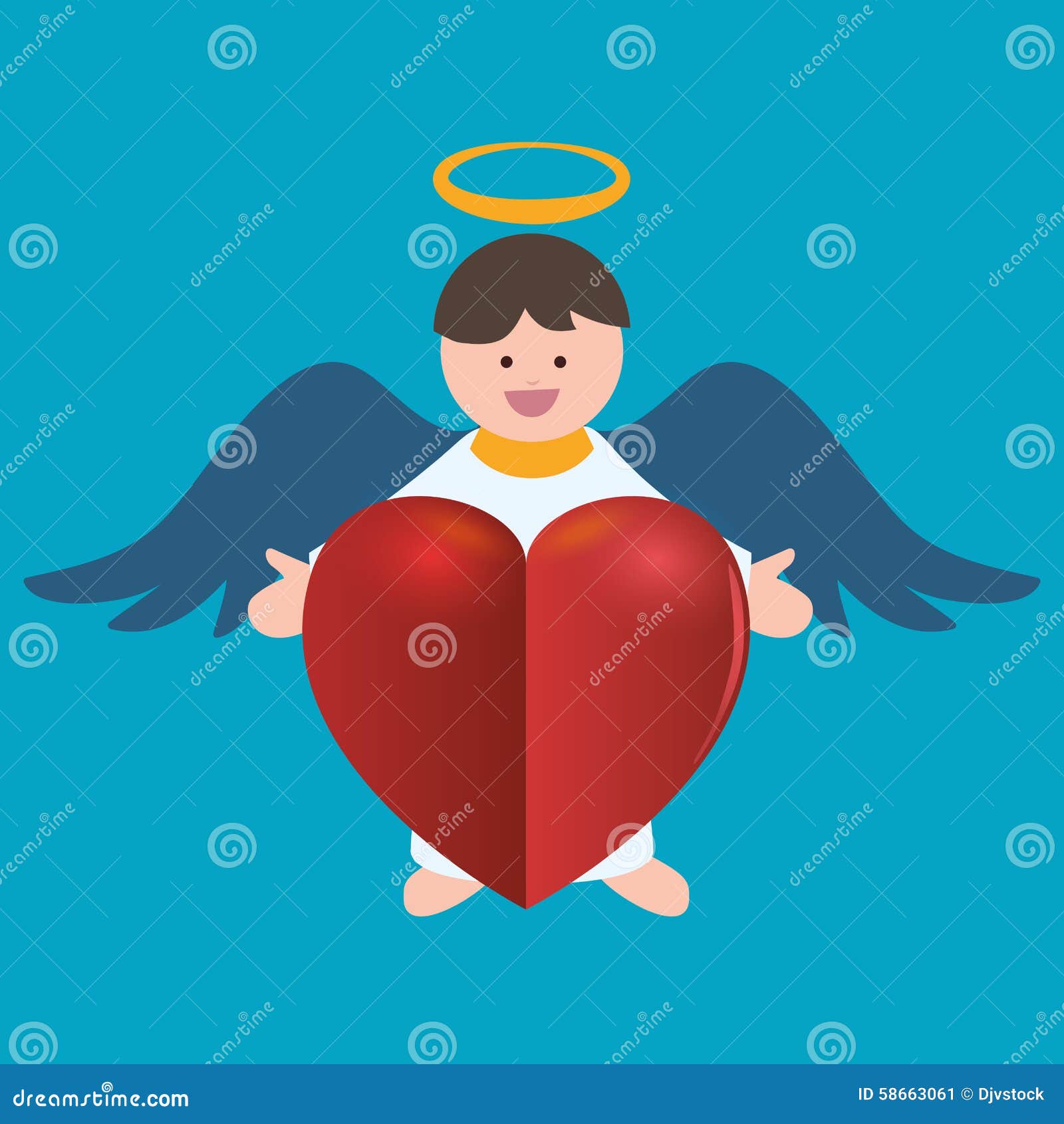 Angel design stock vector. Illustration of angelic, faith - 58663061