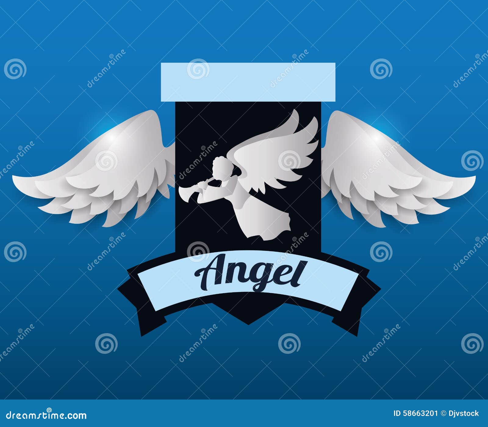 Angel design stock vector. Illustration of angel, nature - 58663201