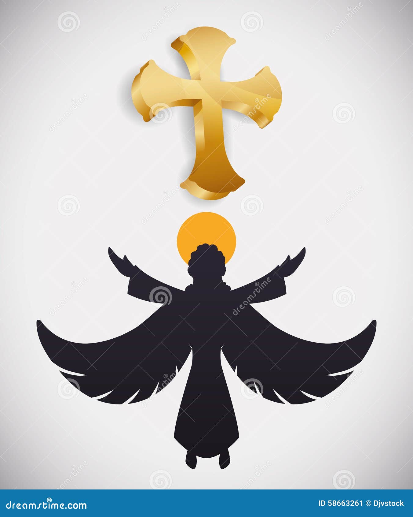 Angel design stock vector. Illustration of decoration - 58663261