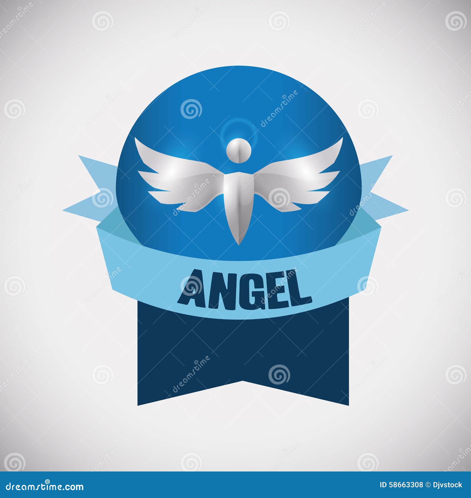 Angel design stock vector. Illustration of classical - 58663308