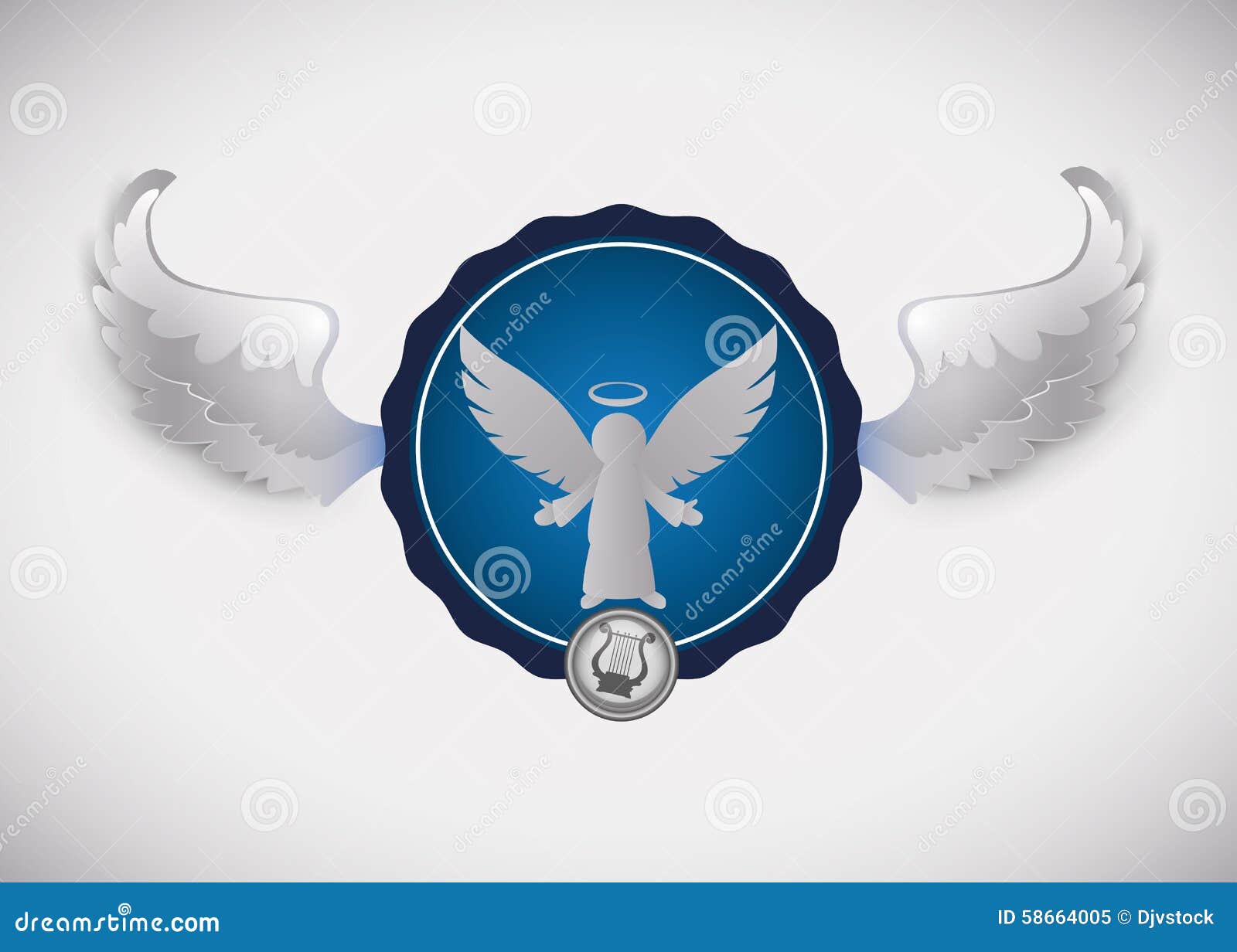 Angel design stock vector. Illustration of heaven, icon - 58664005