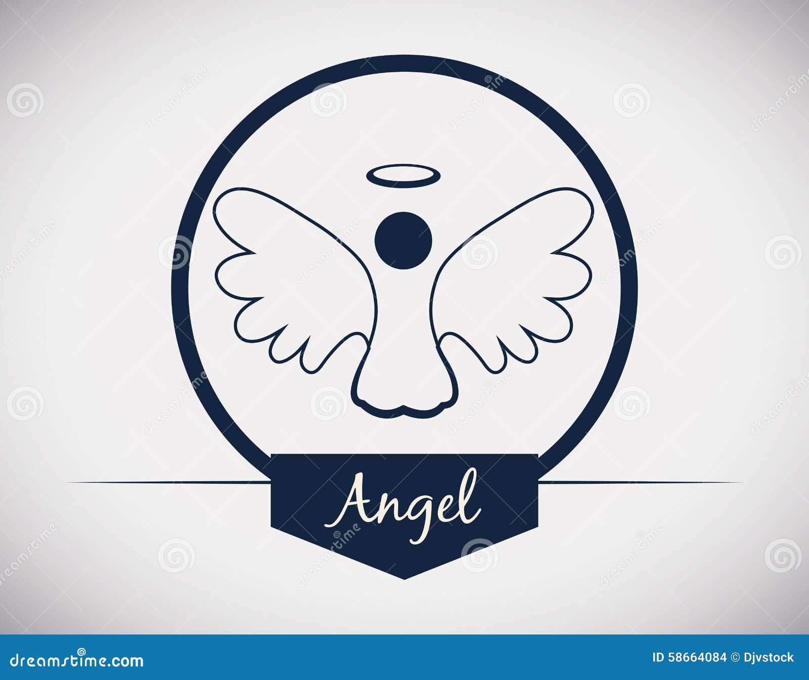 Angel design stock vector. Illustration of decoration - 58664084