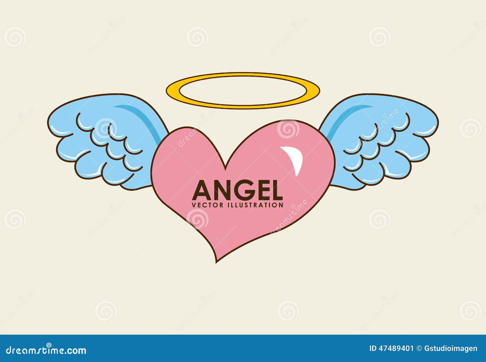 Angel design stock vector. Illustration of symbol, valentine - 47489401