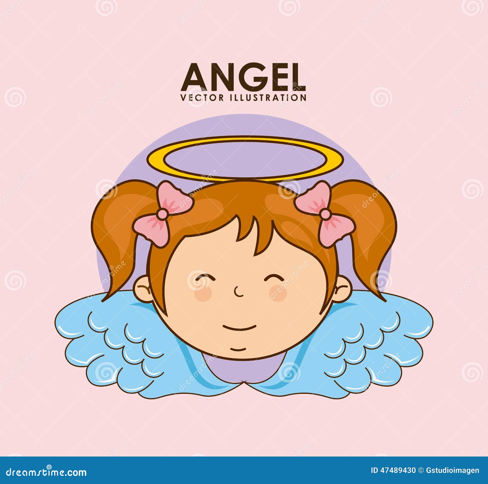 Angel design stock vector. Illustration of drawing, greeting - 47489430