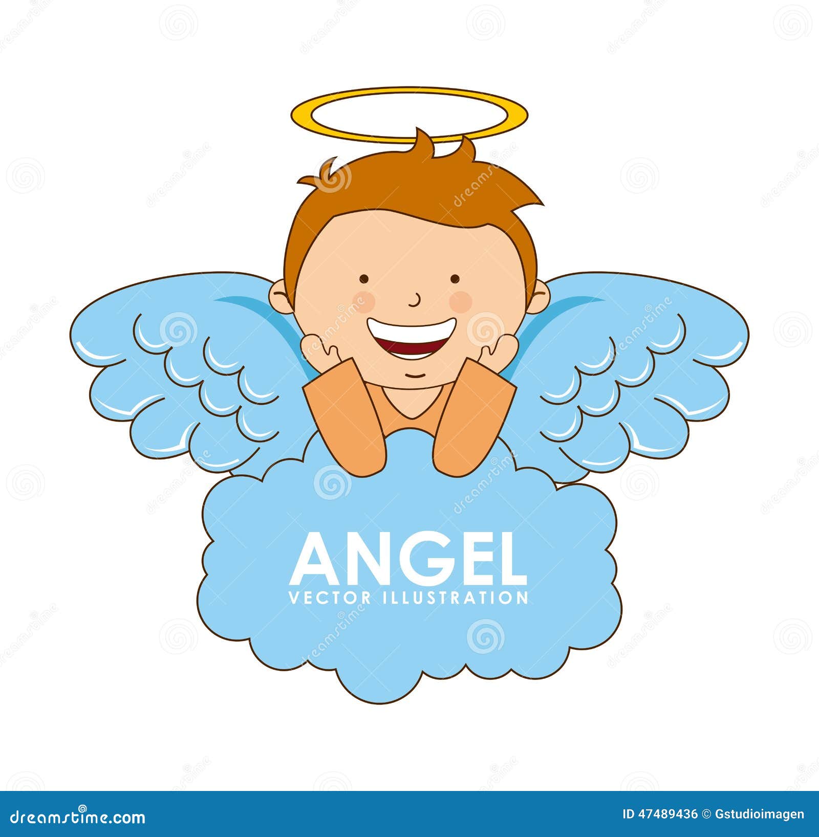 Angel design stock vector. Illustration of angels, happiness - 47489436
