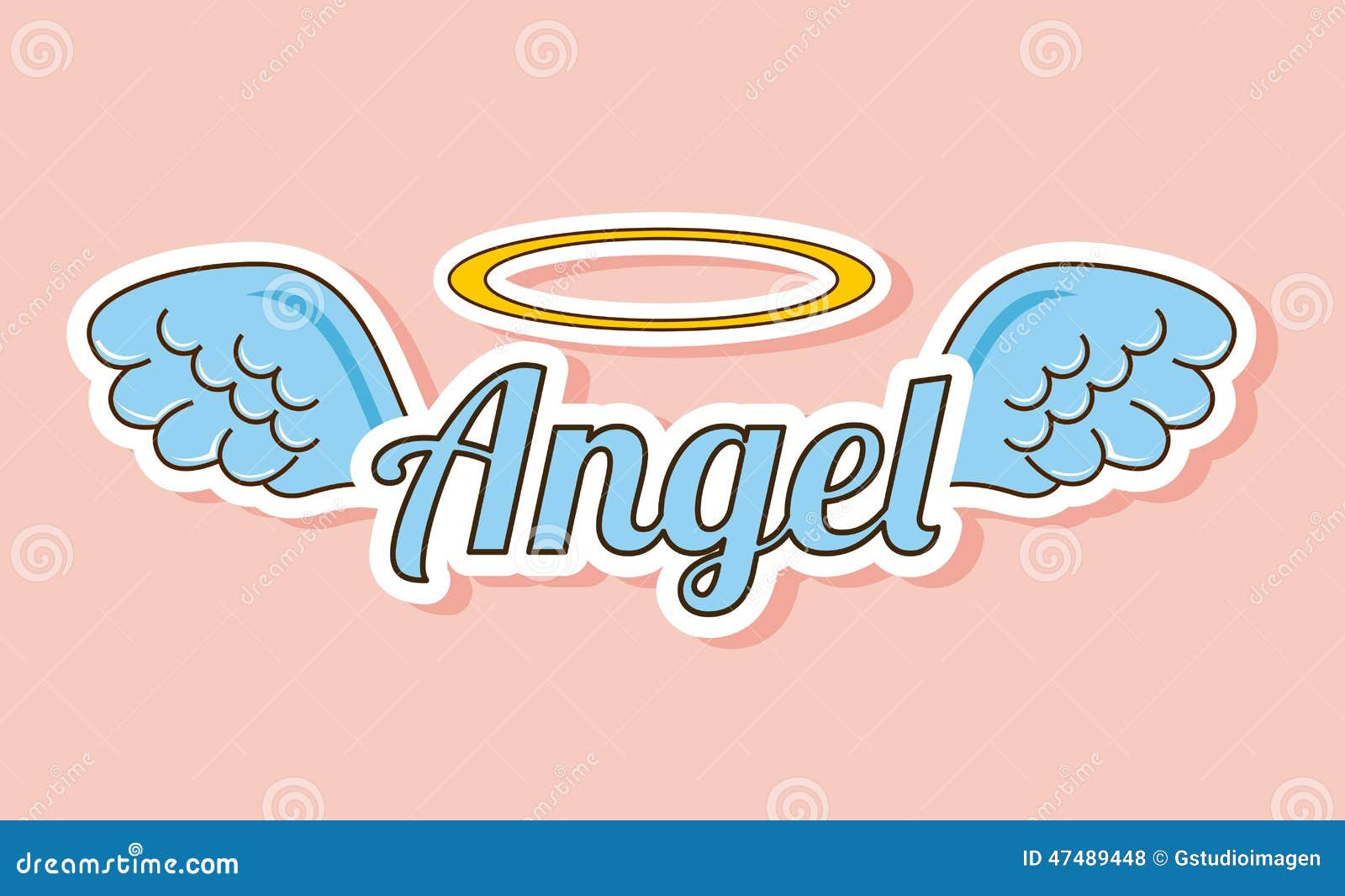 Angel design stock vector. Illustration of heaven, angels - 47489448