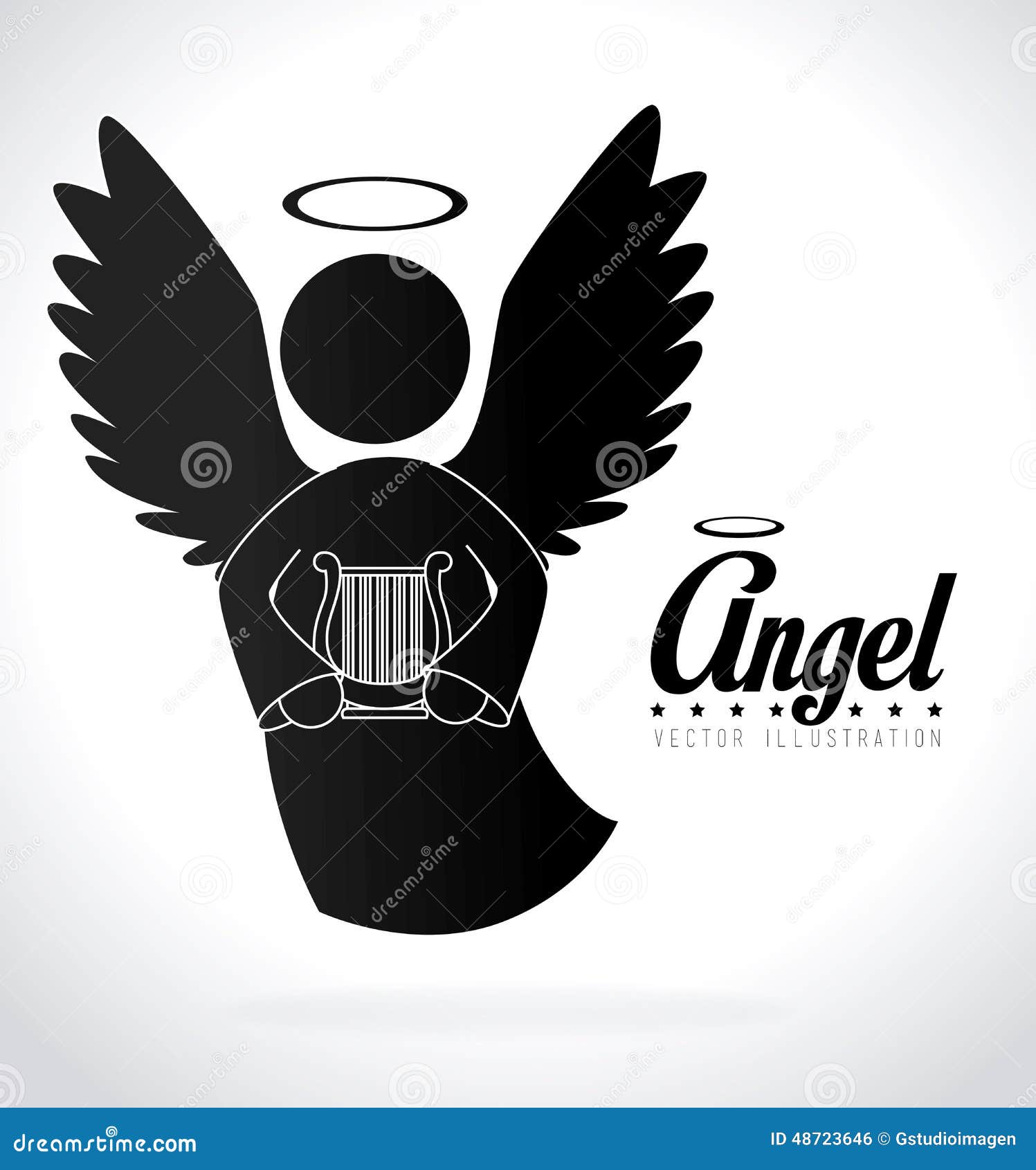 Angel Design, Vector Illustration. Stock Vector - Illustration of ...