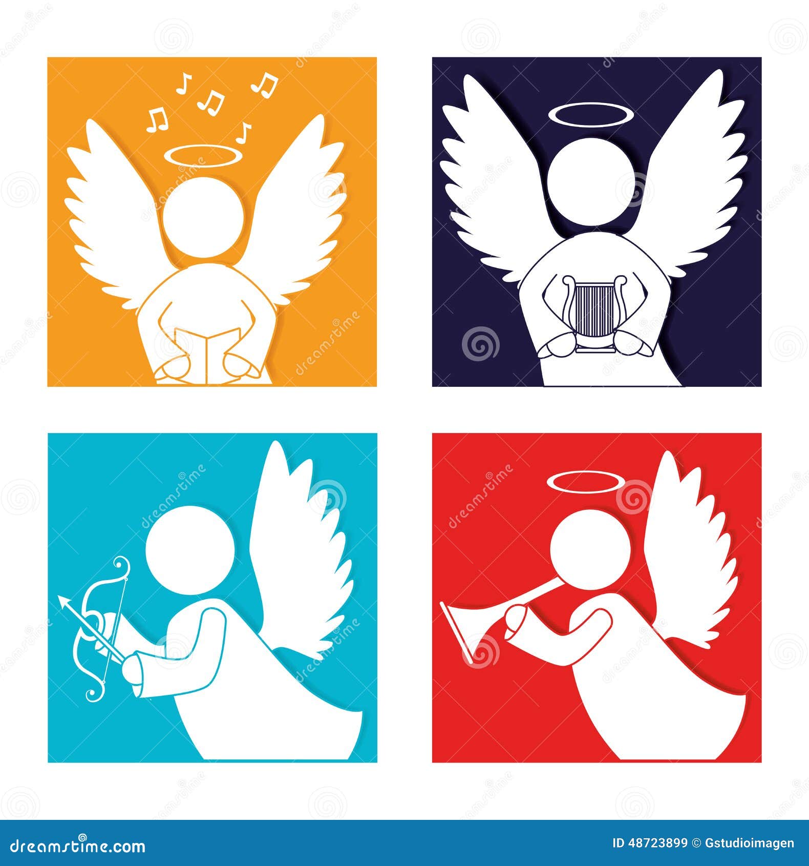 Angel Design, Vector Illustration. Stock Illustration - Illustration of ...