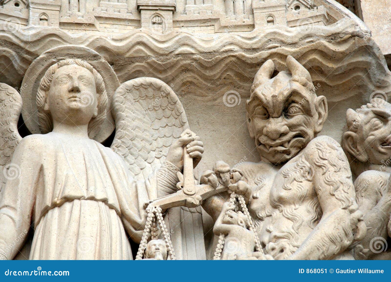 Angel and devil stock image. Image of gothic, angels, culture - 868051