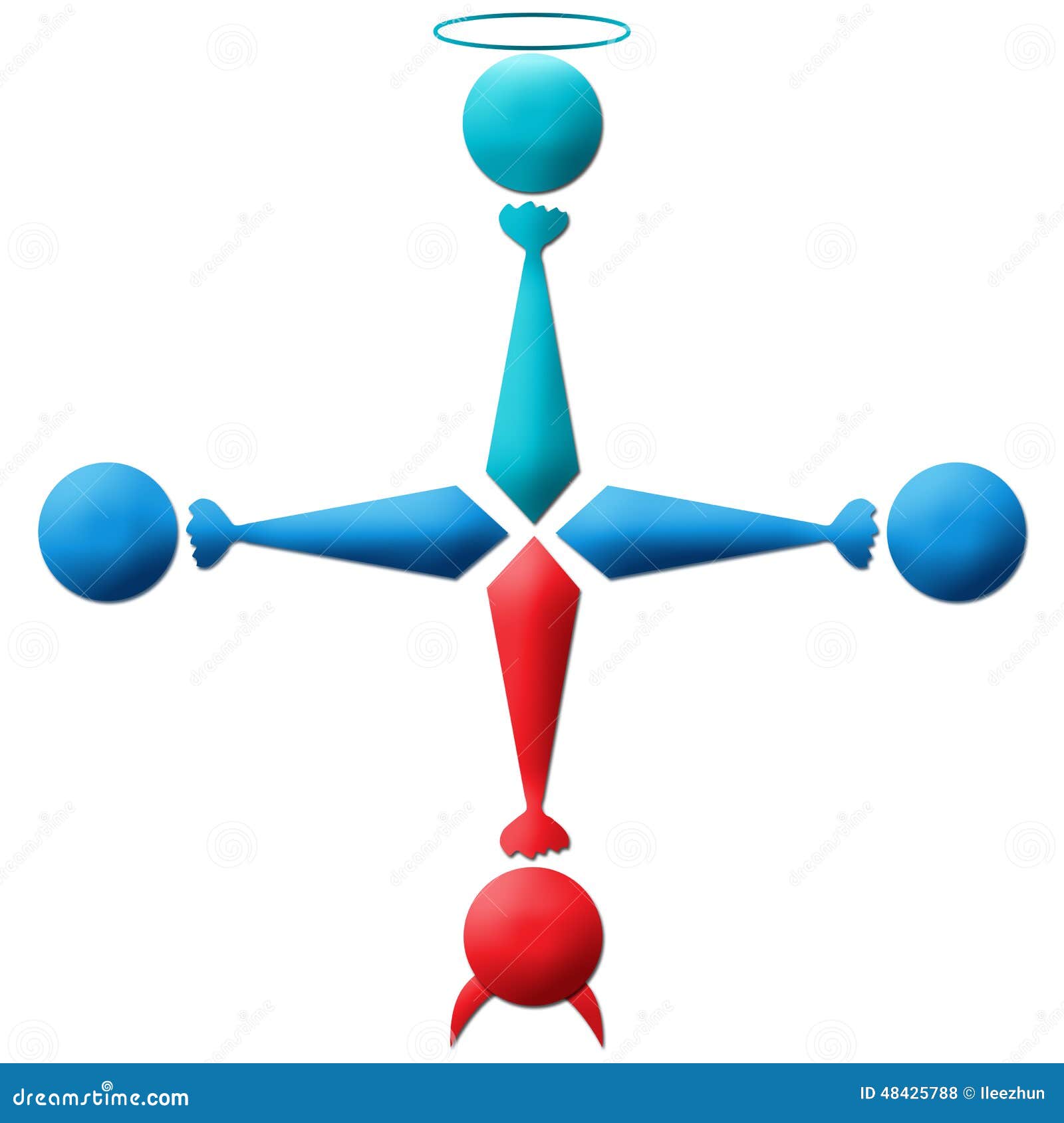 Backstabber In Office Vector Illustration | CartoonDealer.com #114355396