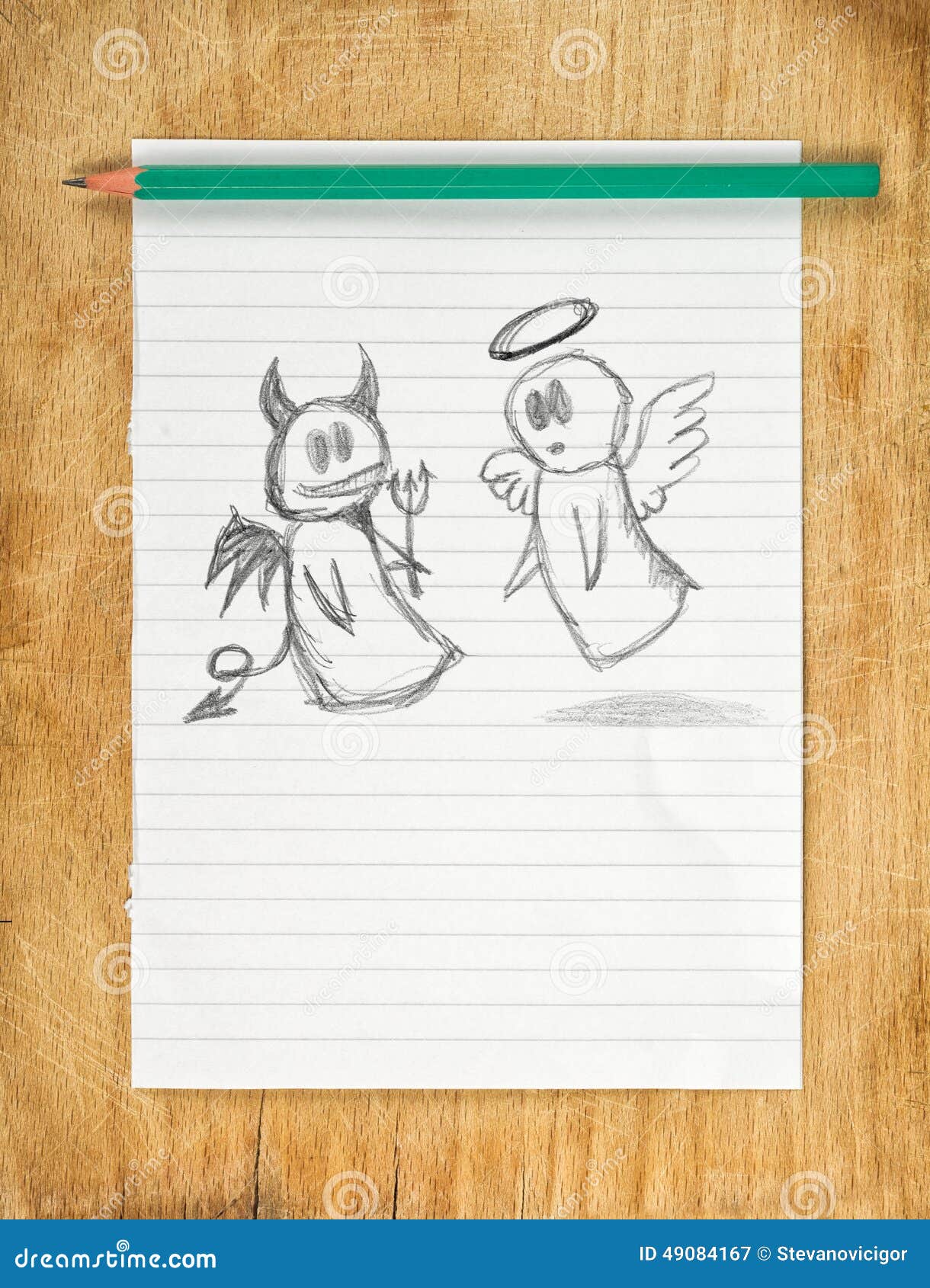 Angel and Devil stock image. Image of saint, demon, dilemma - 49084167