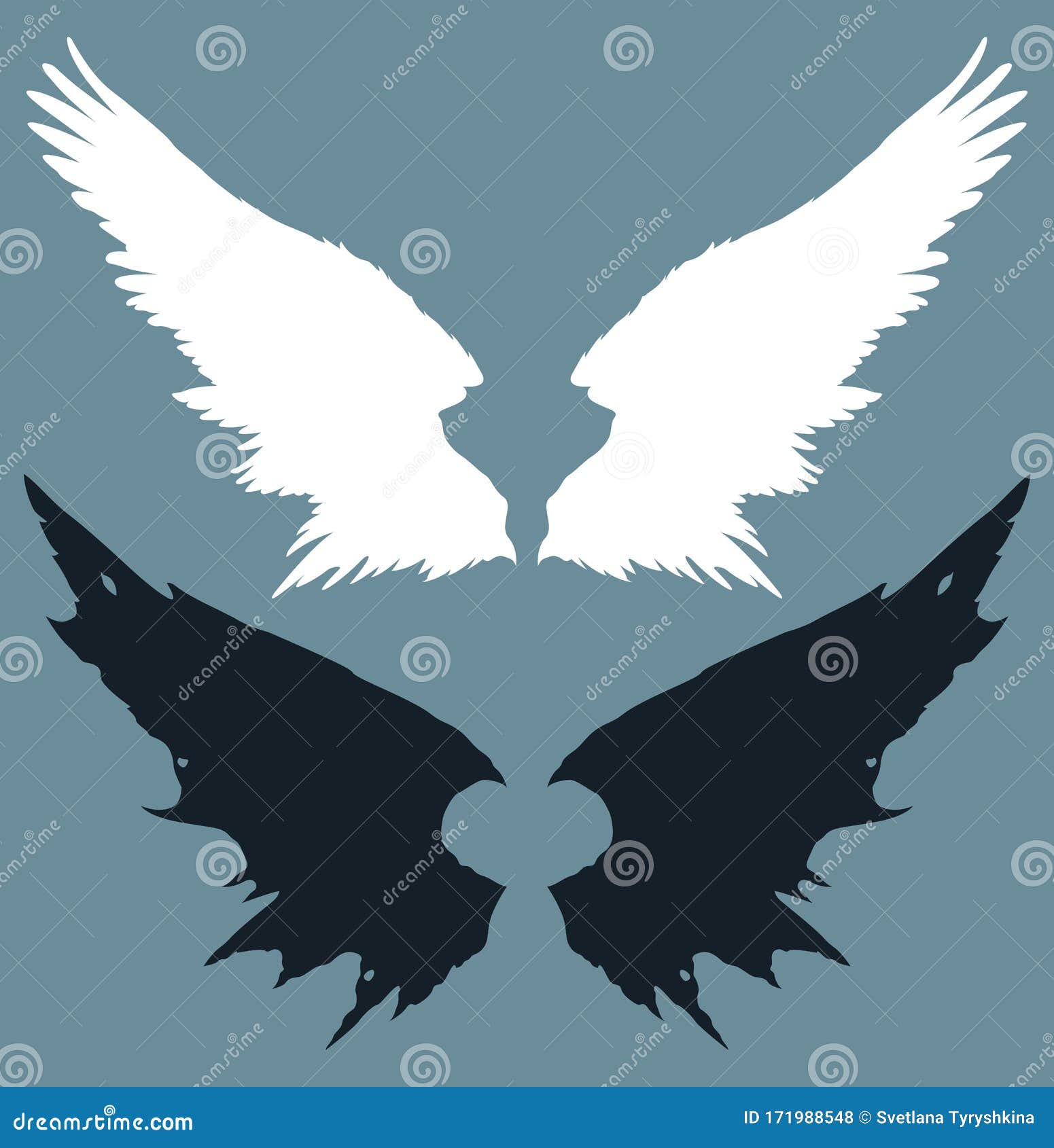 Angel And Demon Wings Wallpaper