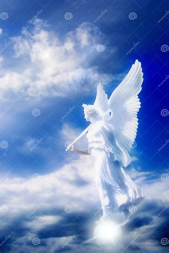 Angel in divine sky stock photo. Image of divine, paradise - 8453334