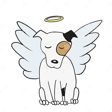 Angel dog stock vector. Illustration of education, paradise - 57877236