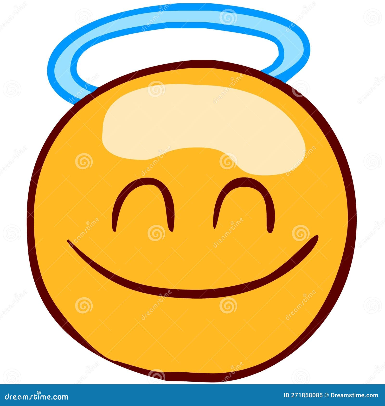Angel Face Emoji Royalty-Free Stock Photography | CartoonDealer.com ...