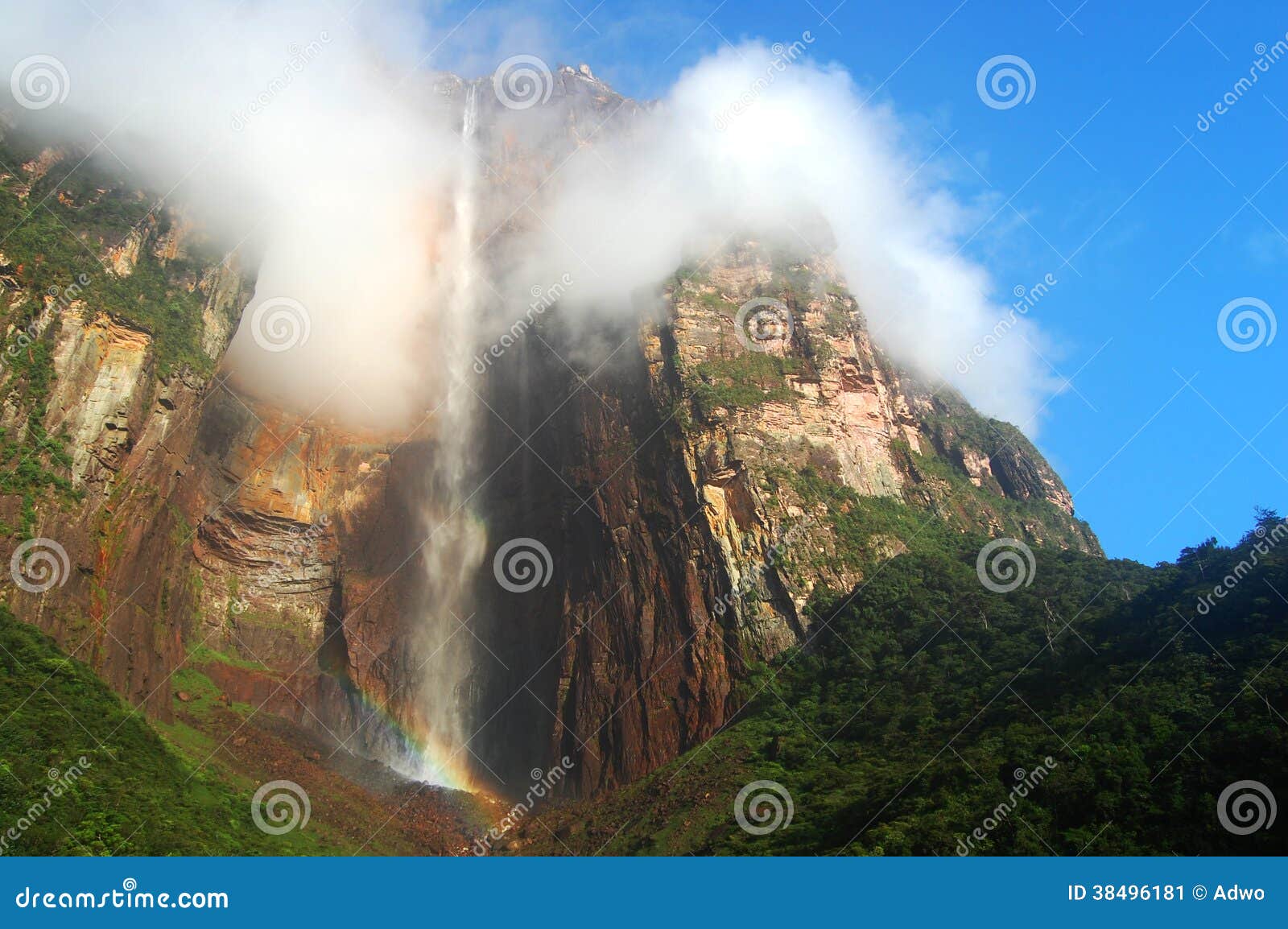 Angel Falls - Venezuela imagen de archivo. Imagen de venezuela - 38496181