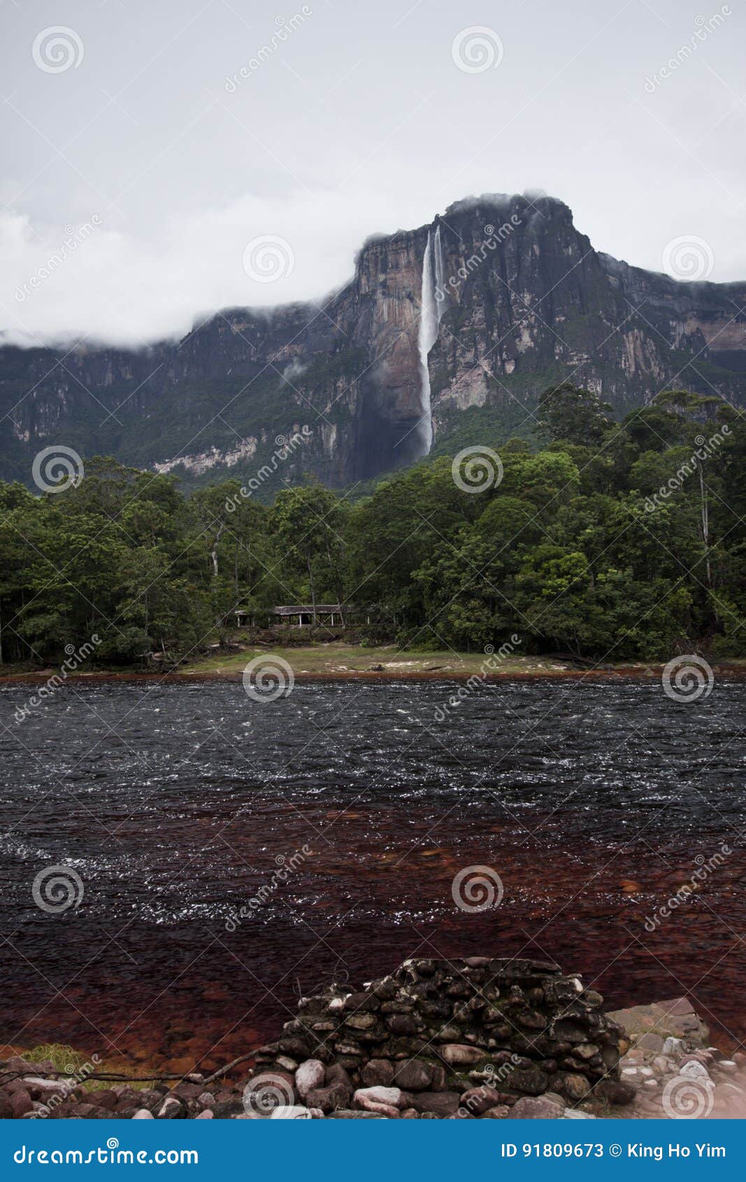 Angel Falls in Venezuela stock image. Image of scenic - 91809673