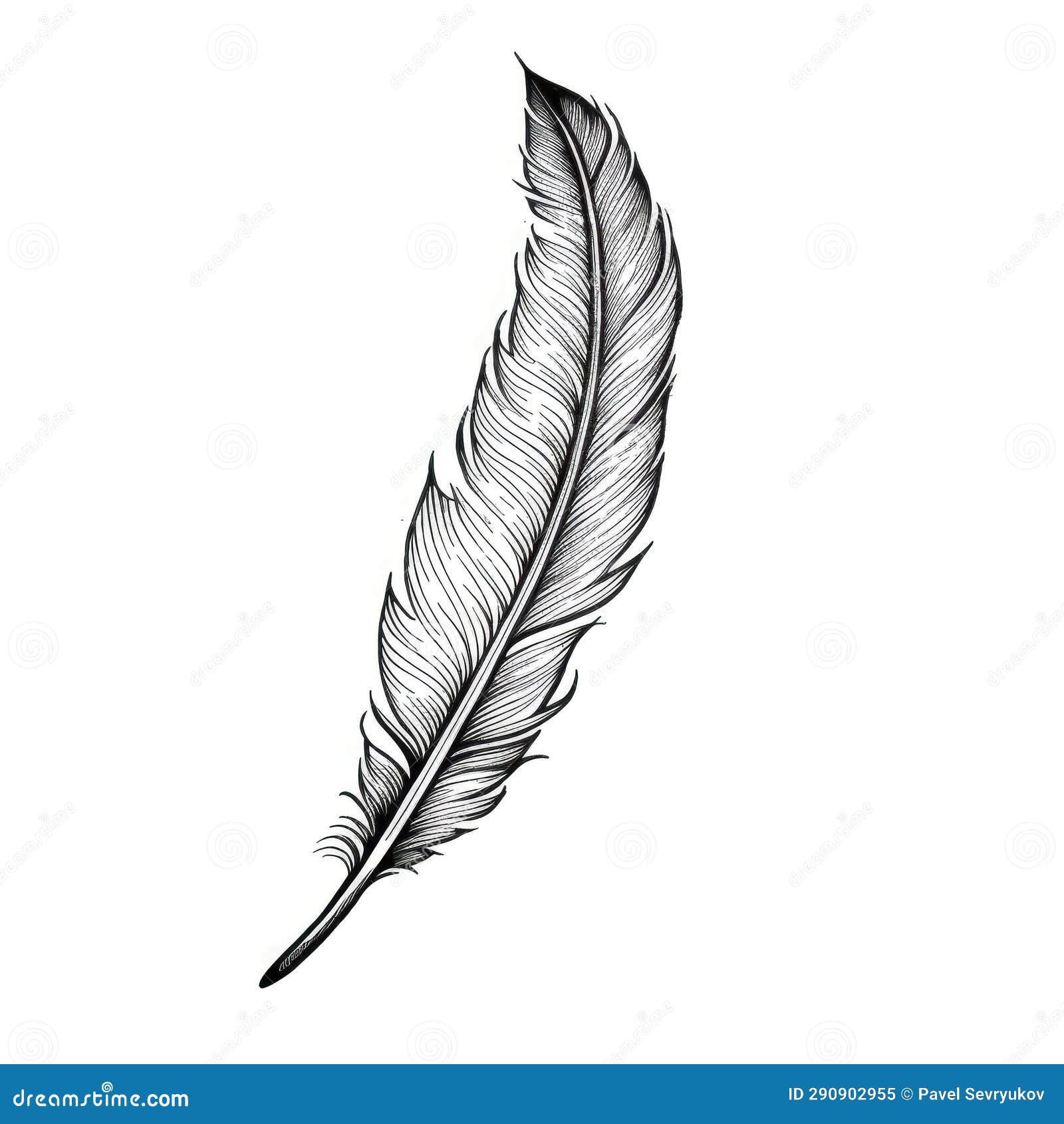 Angel feather ai generated stock illustration. Illustration of ...