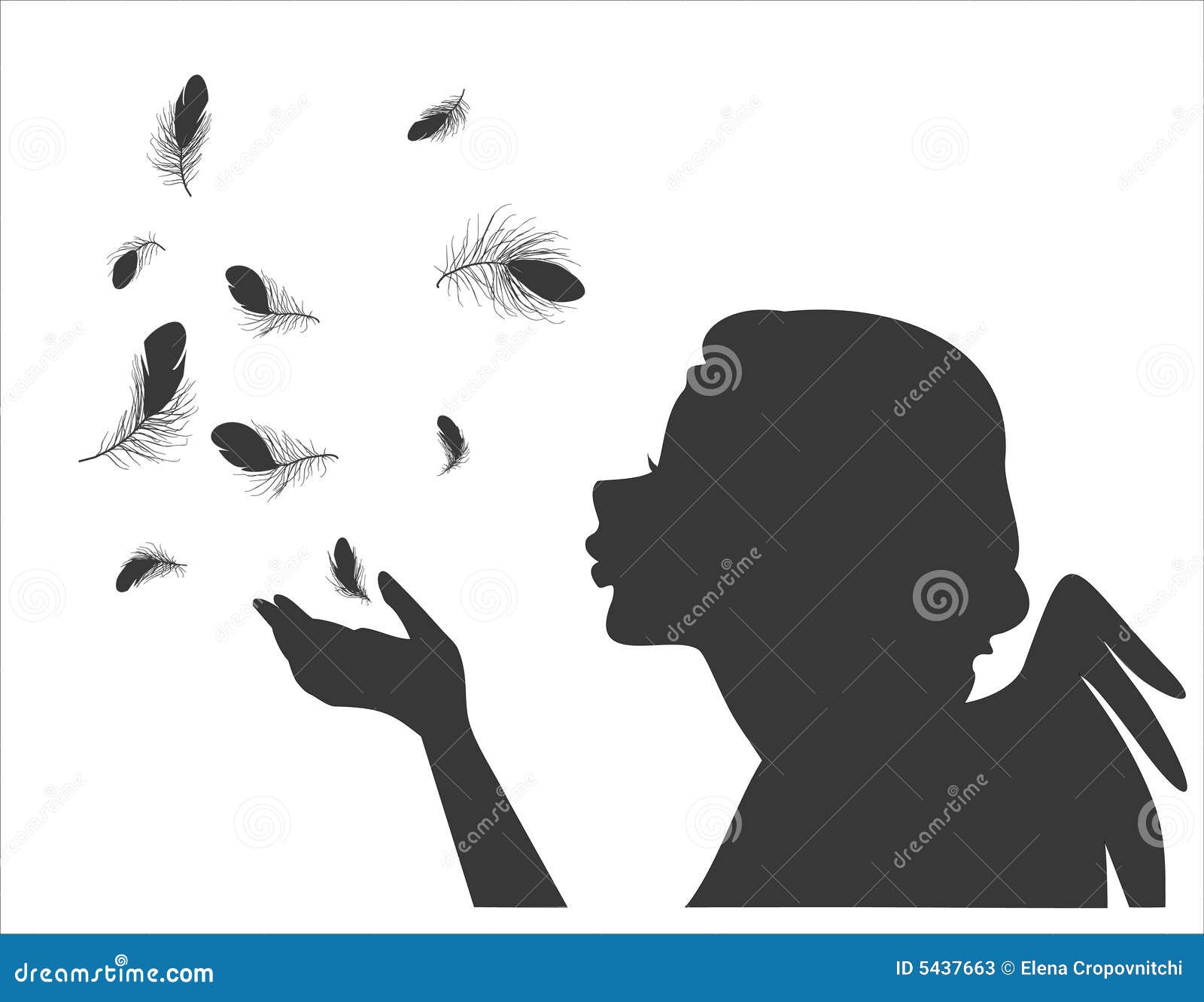 Angel feathers stock illustration. Illustration of angel - 5437663