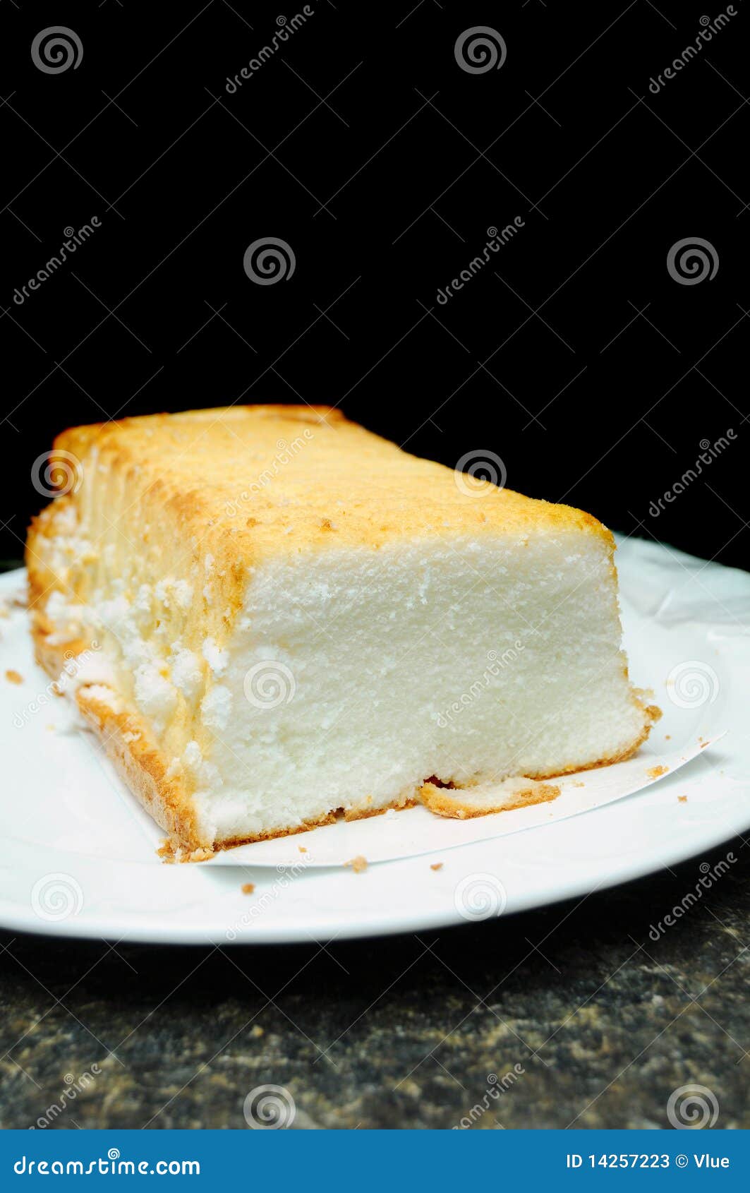 Angel Food Cake Short Bread Stock Image - Image of plate, short: 14257223